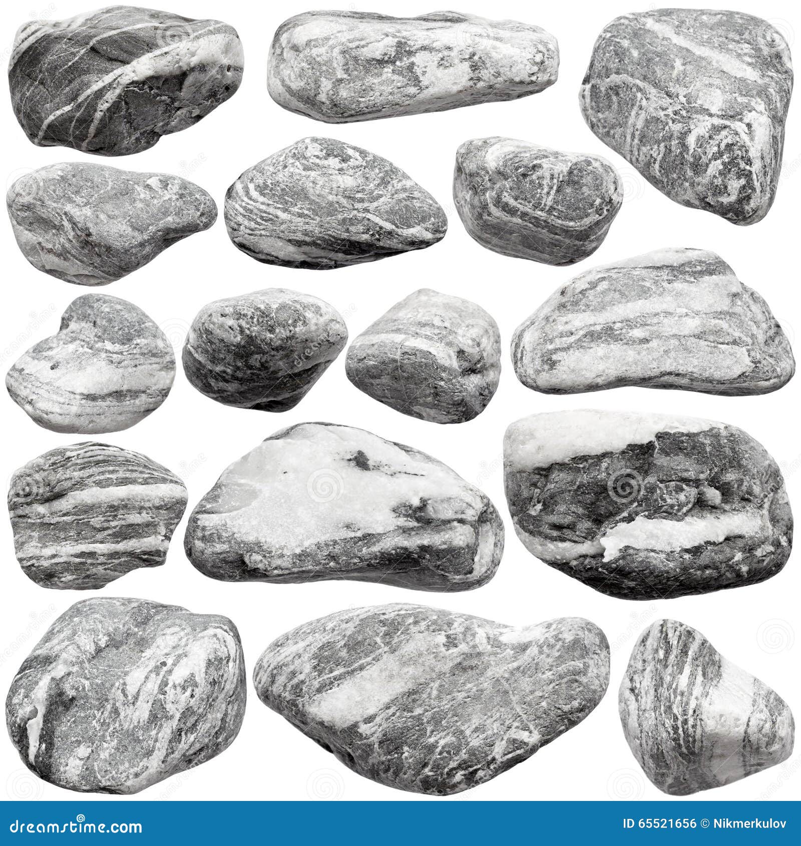 Set of grey rocks stock photo. Image of shape, collage - 65521656