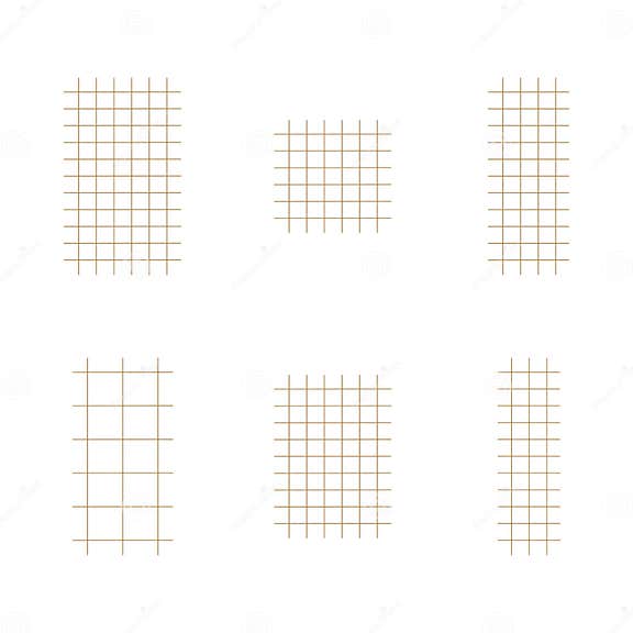 Set of Grid Lines Vector Element for Decoration Stock Vector ...