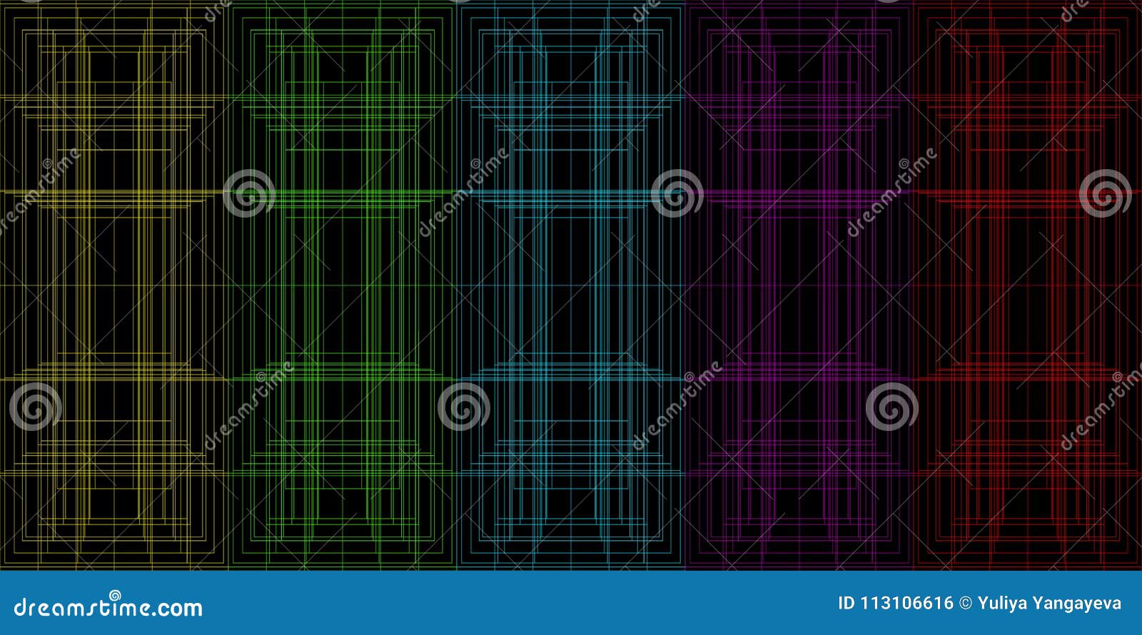 A Set of Grid Perspective Elements for the Design of Banners and Stock ...