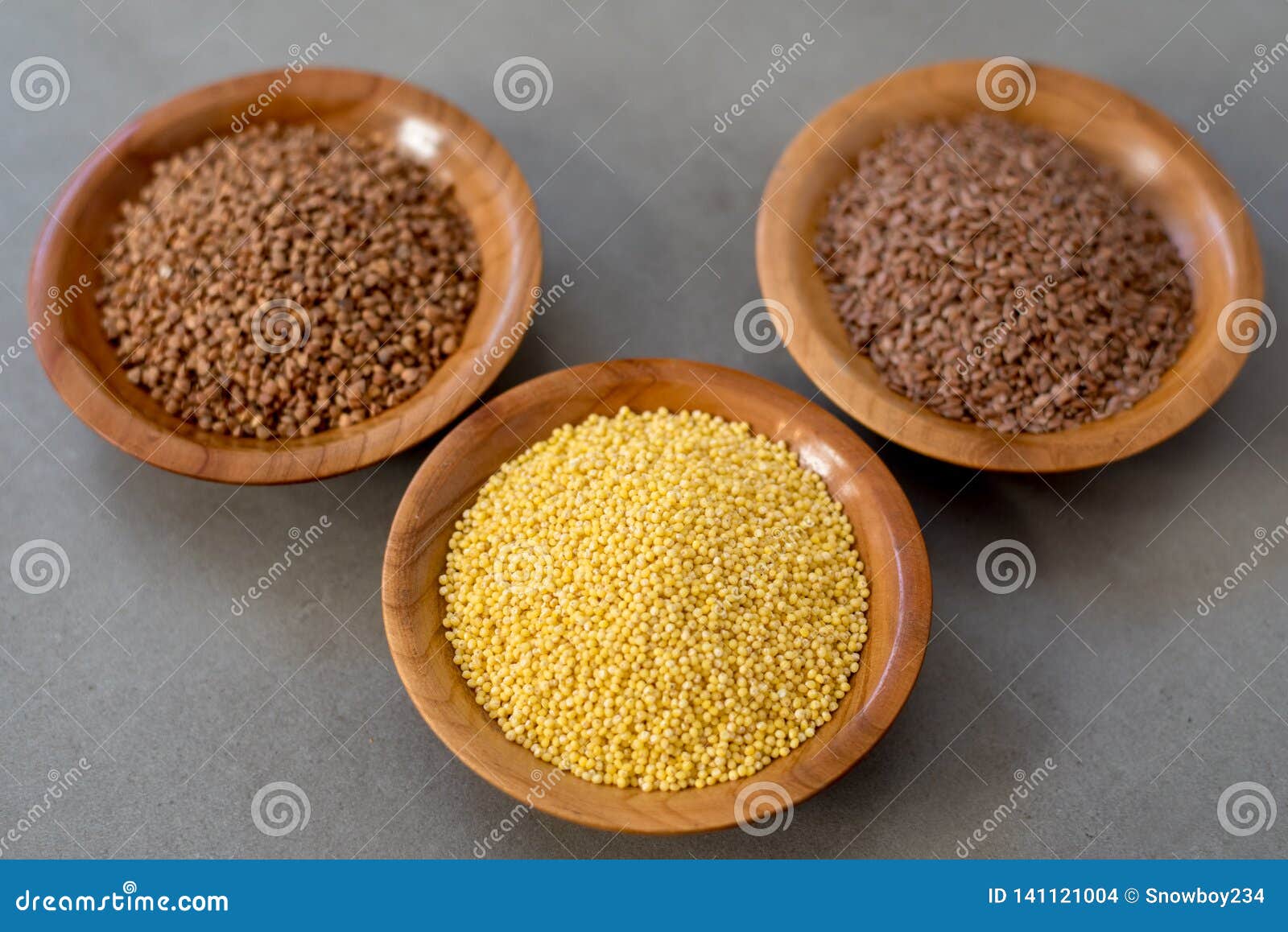 Set of Groats and Grains. stock photo. Image of closeup - 141121004