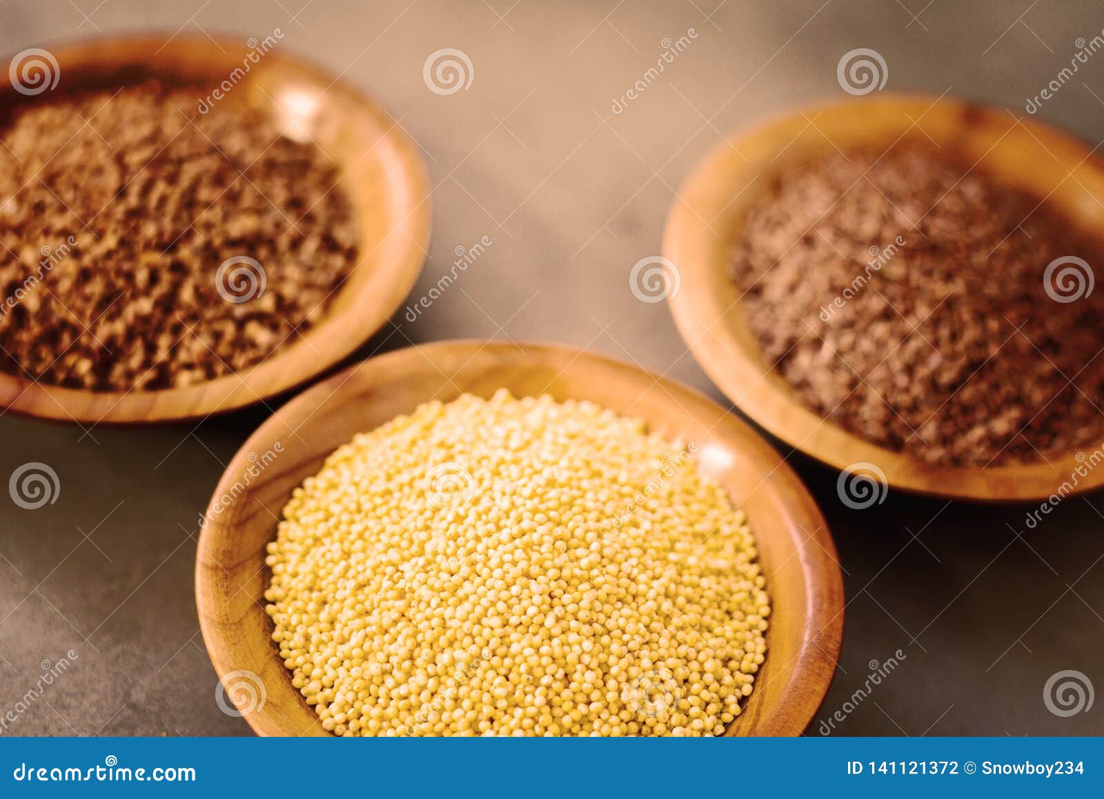 Set of Groats and Grains. stock photo. Image of vegetarian - 141121372
