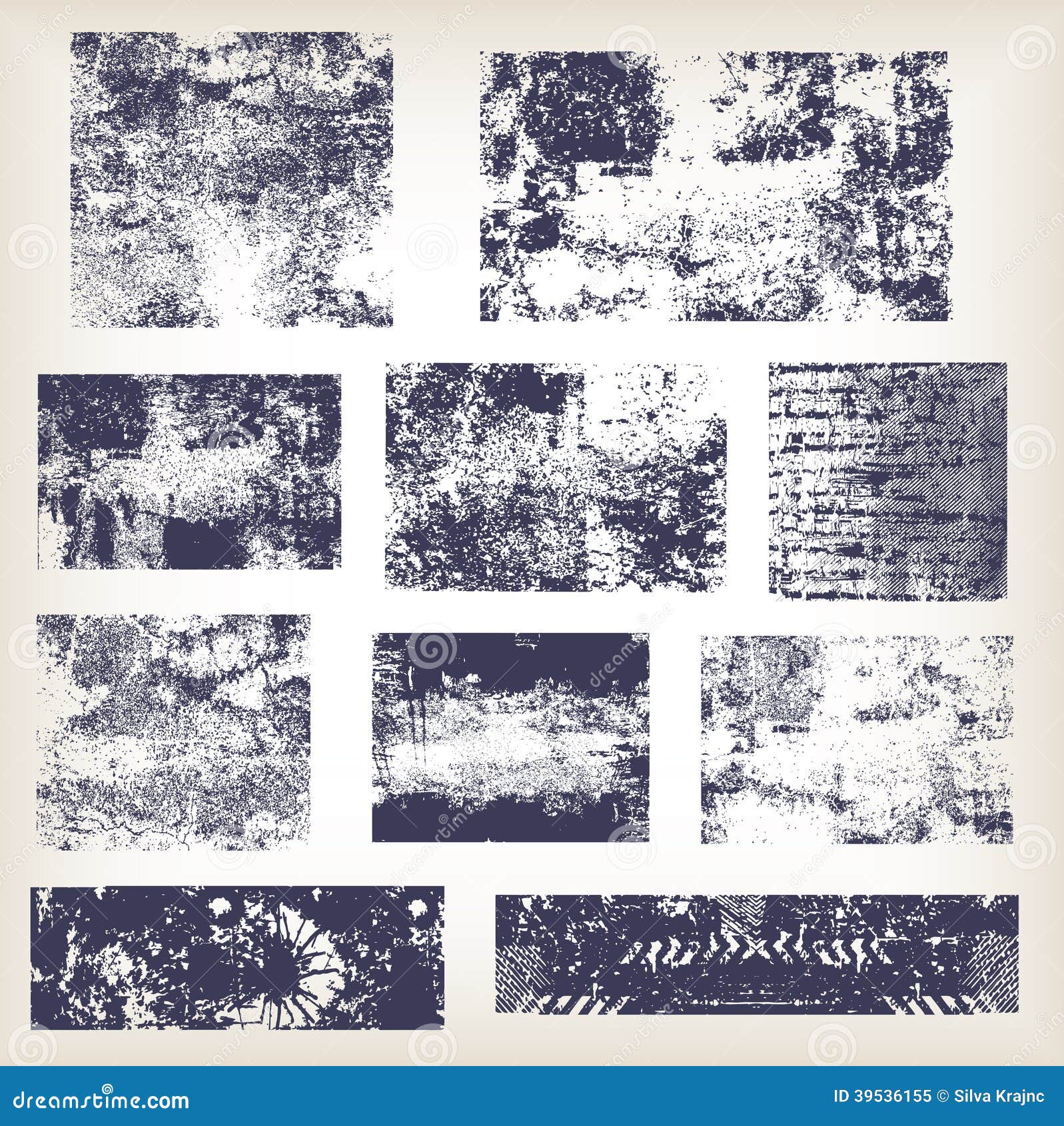 Set of Grunge Banners Vector Stock Vector - Illustration of scratch ...