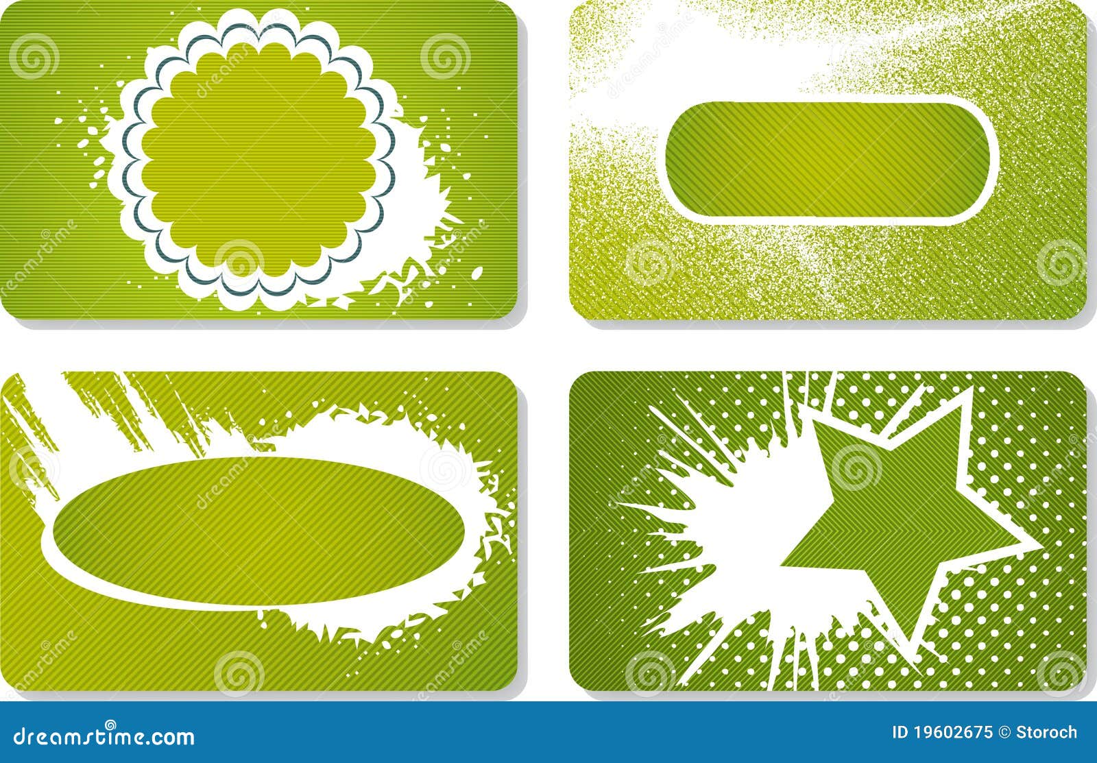 Set of Grunge Cards and Templates. Stock Vector - Illustration of ...