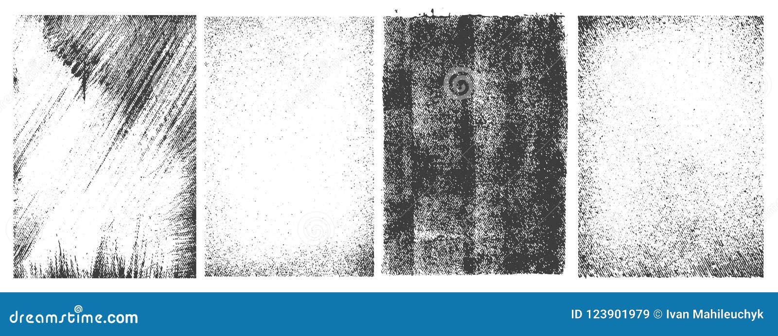 Set of grunge patterns stock vector. Illustration of black - 123901979