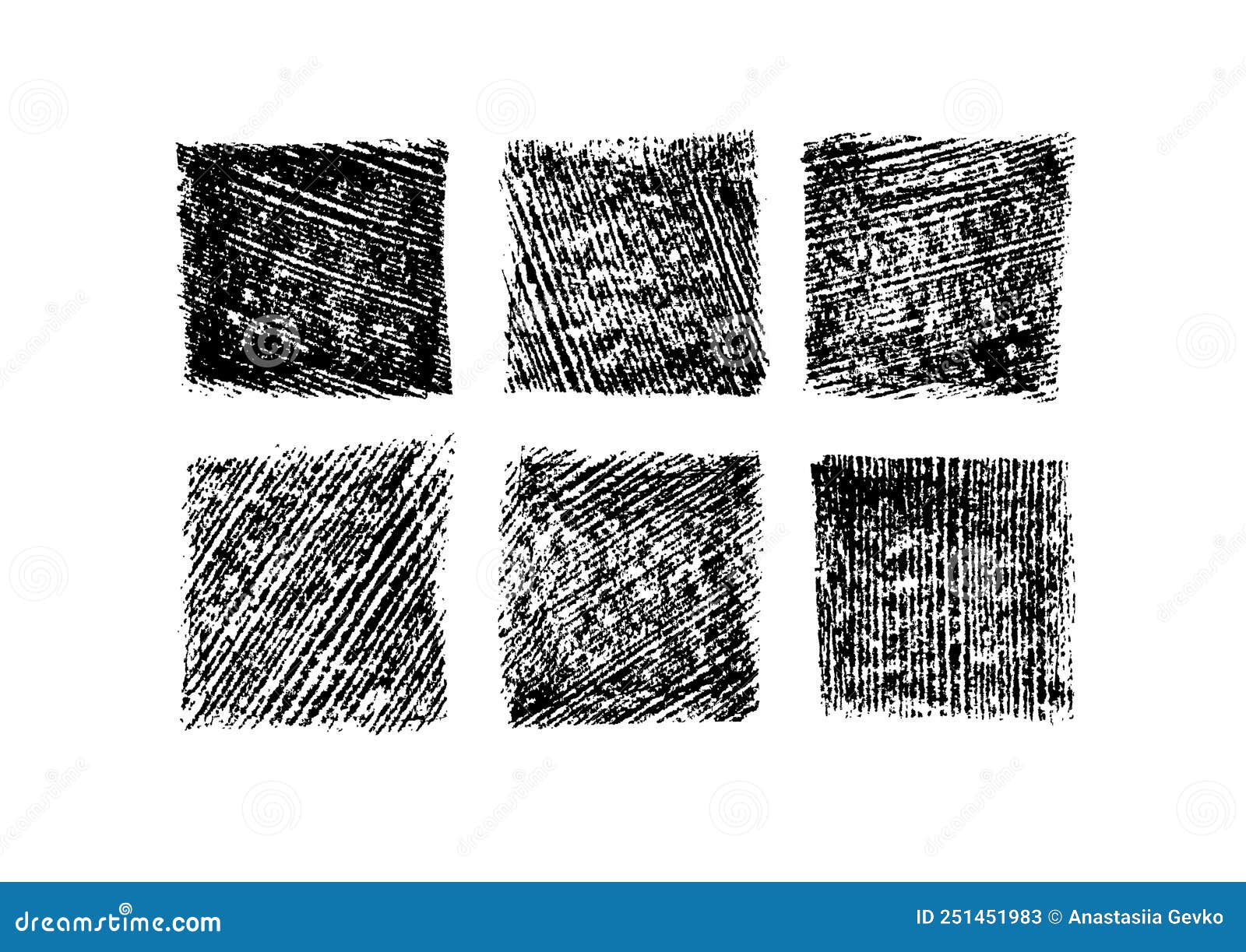 Set of Grunge Vector Square Template Backgrounds. Stock Vector ...