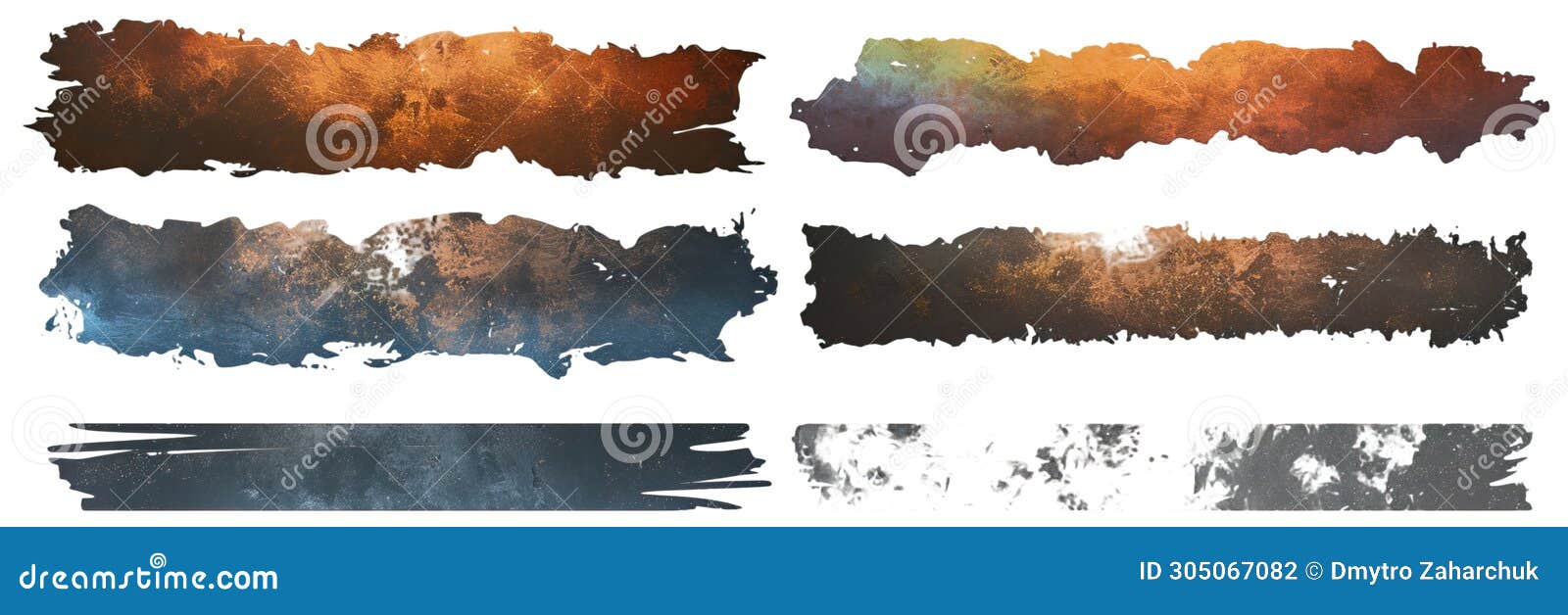 Set of Grunge-style Strike-through and Underline Elements, Adding a ...