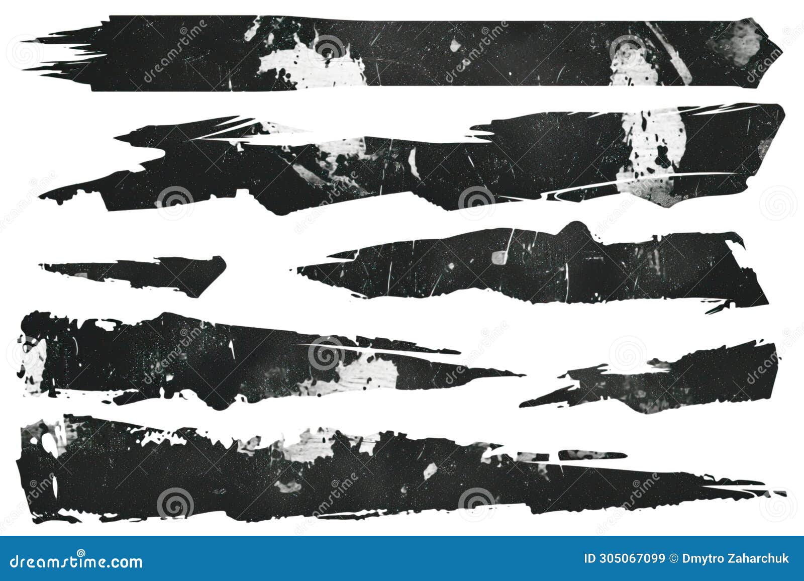 Set of Grunge-style Strike-through and Underline Elements, Adding a ...