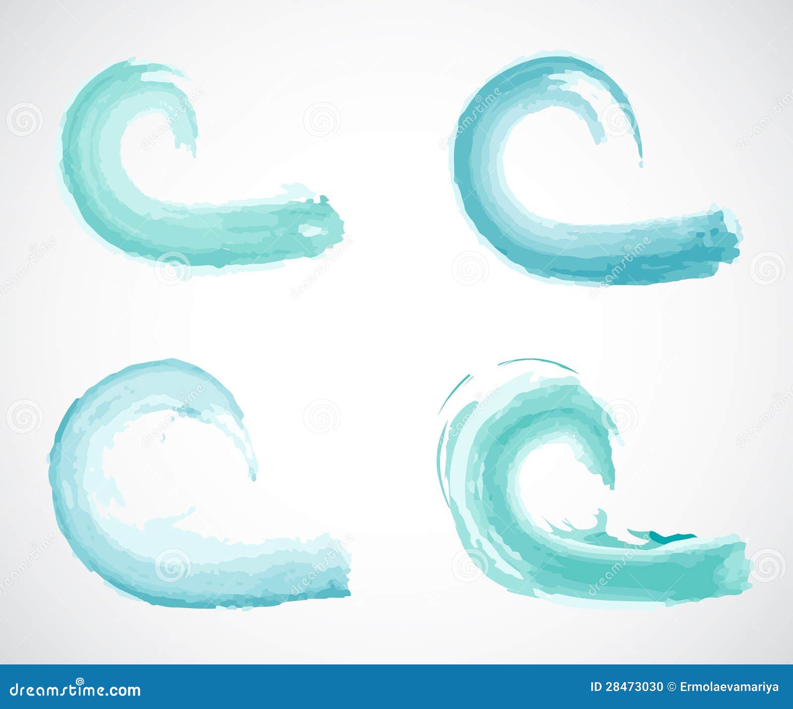 Set of grunge wave. Vector stock vector. Illustration of pattern - 28473030