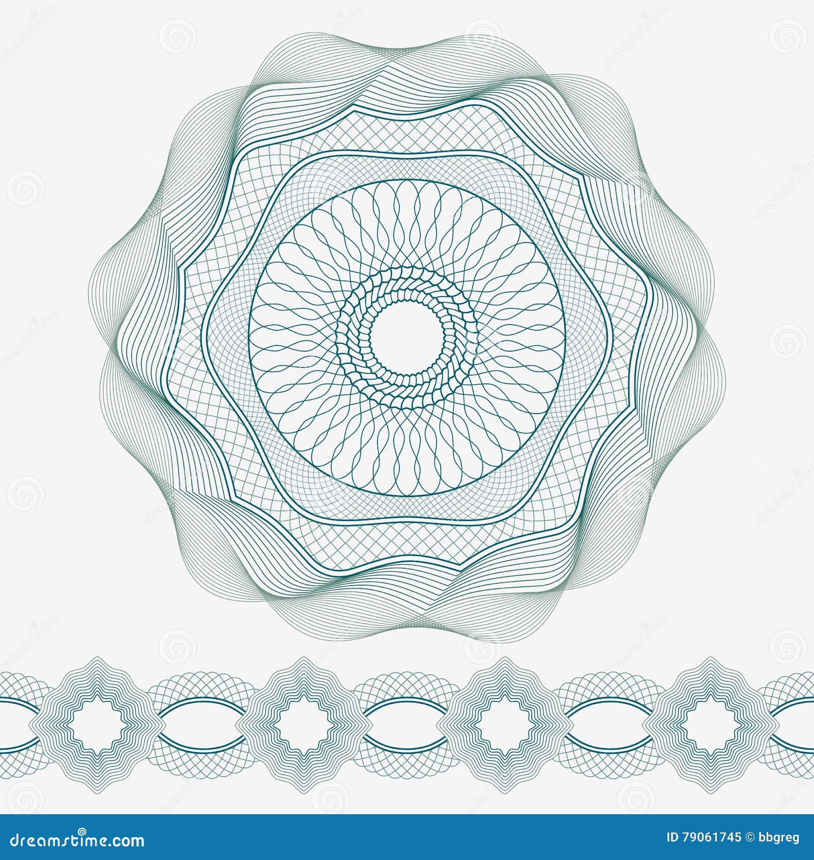 Guilloche Pattern Vector