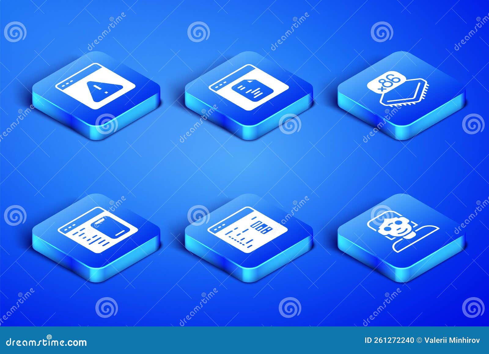 Set Hacker Or Coder Browser With Exclamation Mark Software And Processor Microcircuits Cpu