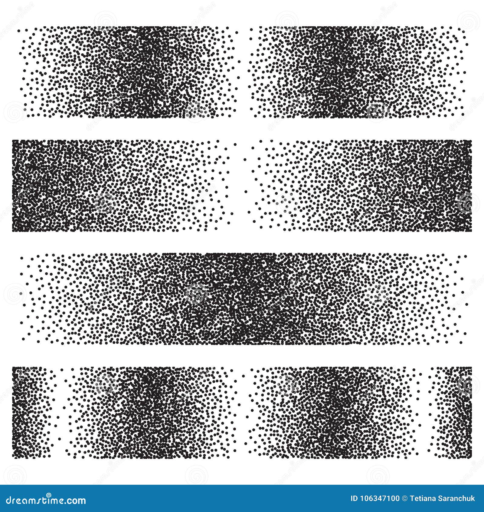 Set Halftone Geometric Gradient Backgrounds Stock Vector - Illustration ...