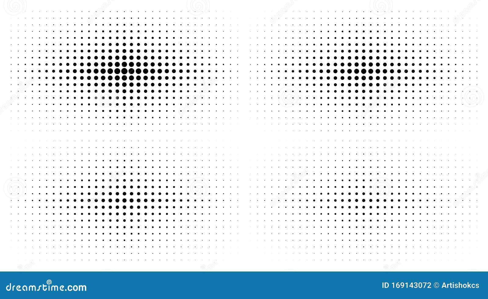 Set of Halftone Gradient Background Textures. Comic Dotted Pattern ...