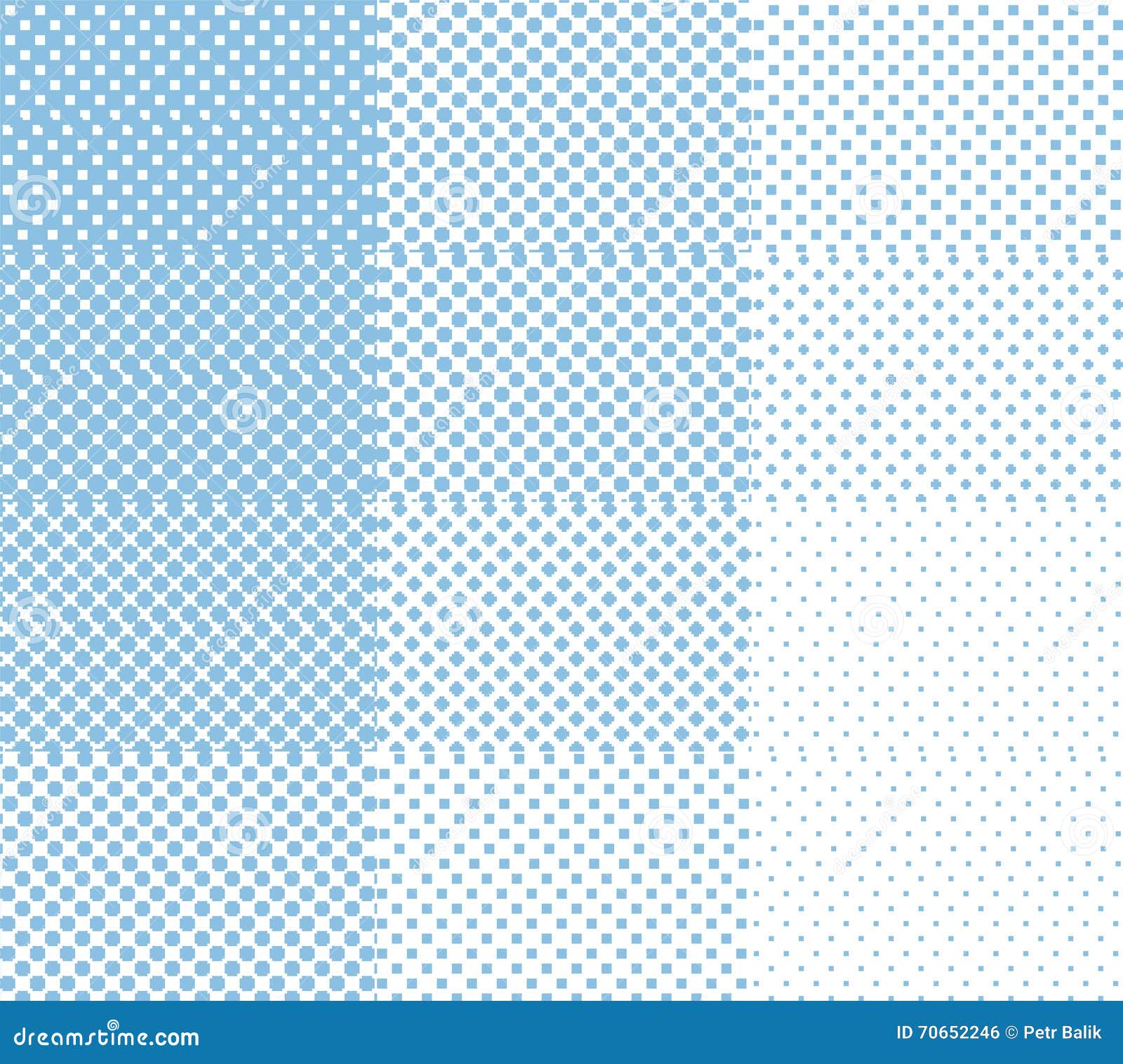 Set of halftone patterns stock vector. Illustration of blot - 70652246