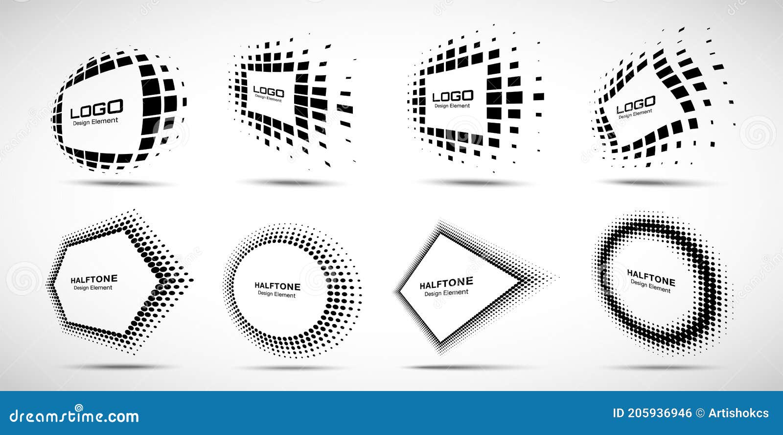 Rectangle Emblem Logo Of Maple Leaf Star With Cirular Orbit Vector ...