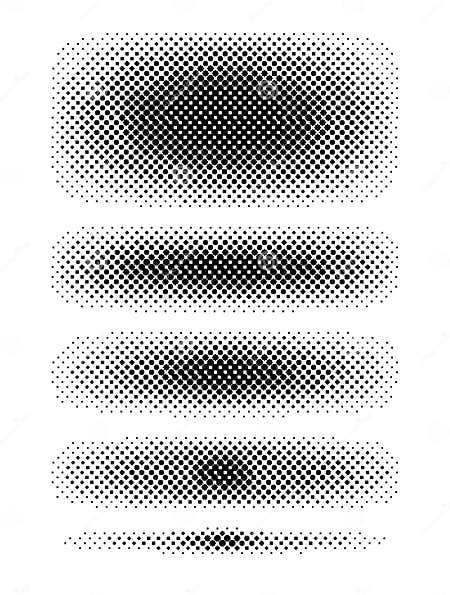 Set of halftone strips stock vector. Illustration of circle - 70652248