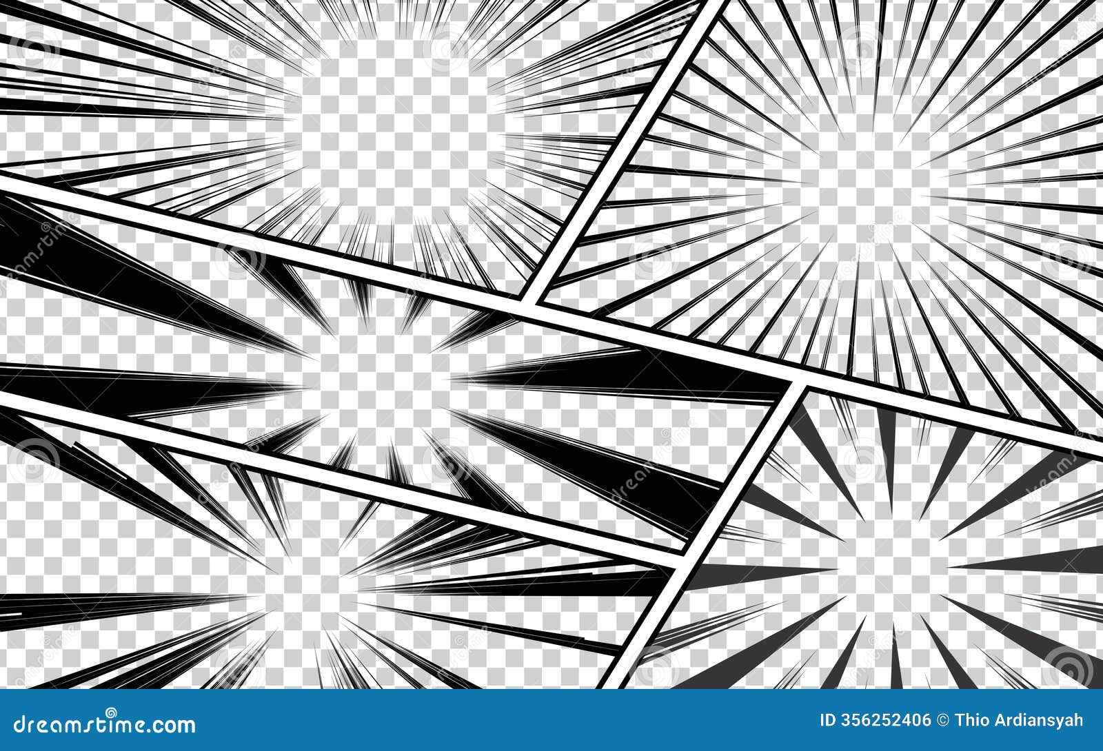 Set of Halftone Texture Comic Book Backgrounds. Vector Illustration ...