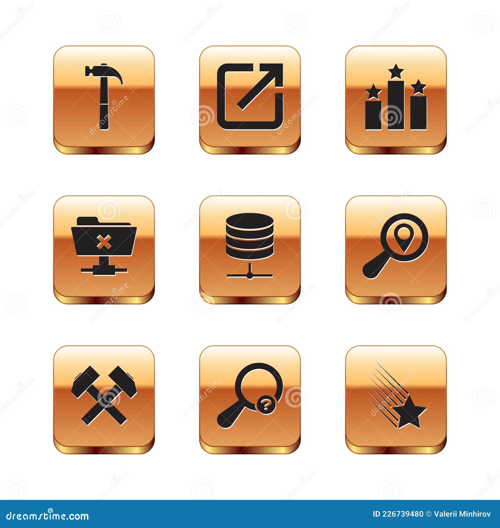 Set Hammer, Two Crossed Hammers, Unknown Search, Server, Data, Web ... Set Hammer, Two Crossed Hammers, Unknown Search, Server, Data, Web ...