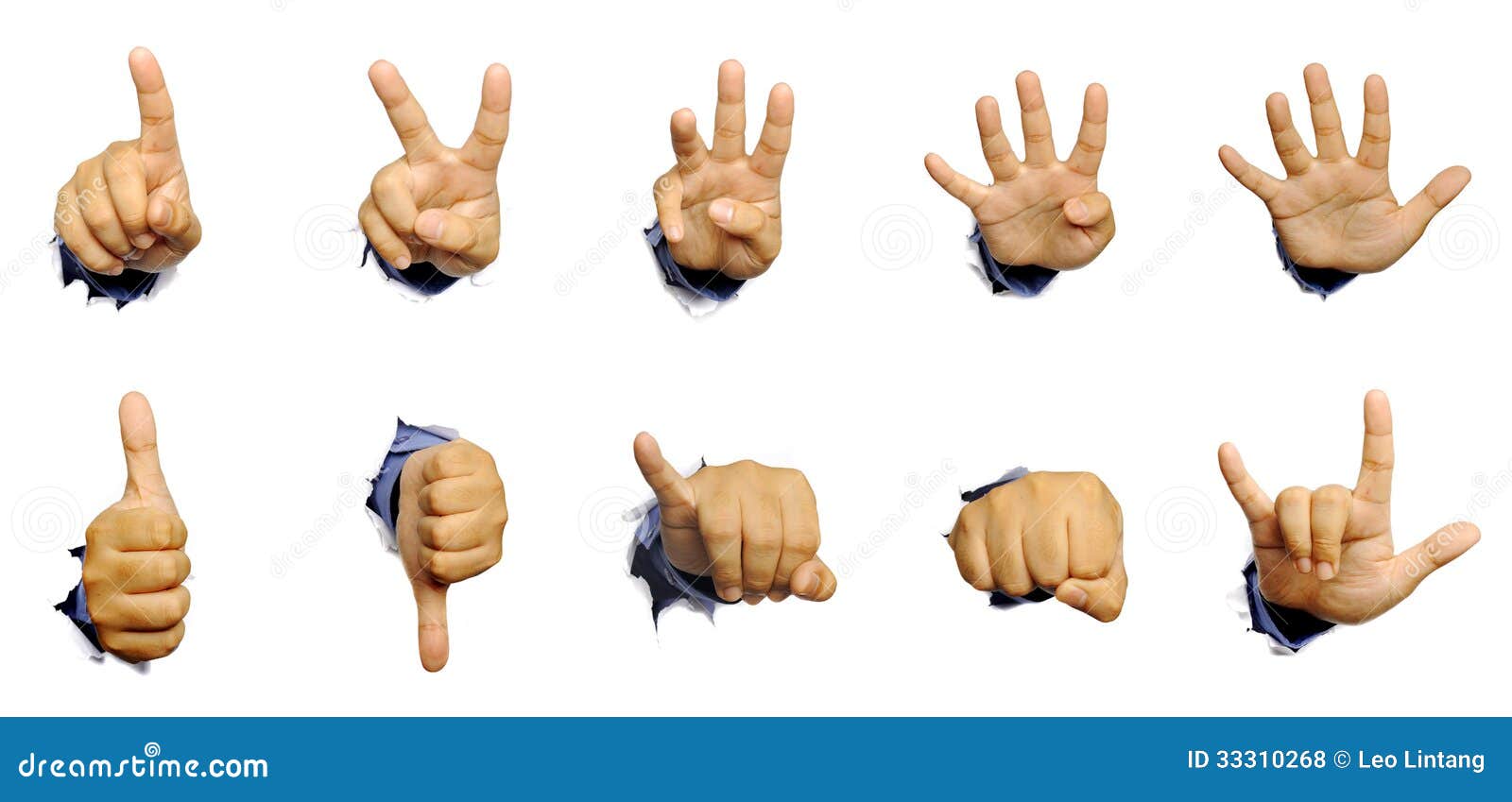 Hand Break Through The Paper Stock Photo | CartoonDealer.com #82890036