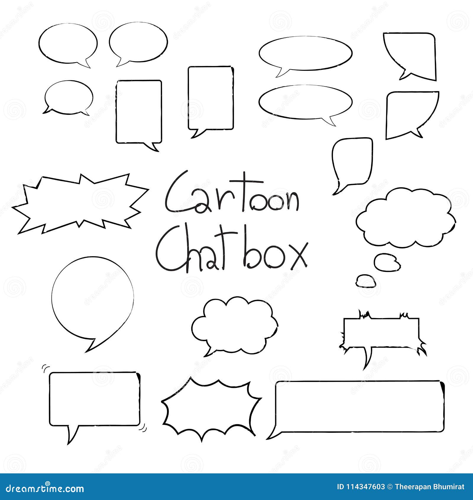 Set of Hand Draw Doodle Speech Bubbles. Stock Vector - Illustration of ... Set of Hand Draw Doodle Speech Bubbles. Stock Vector - Illustration of ...