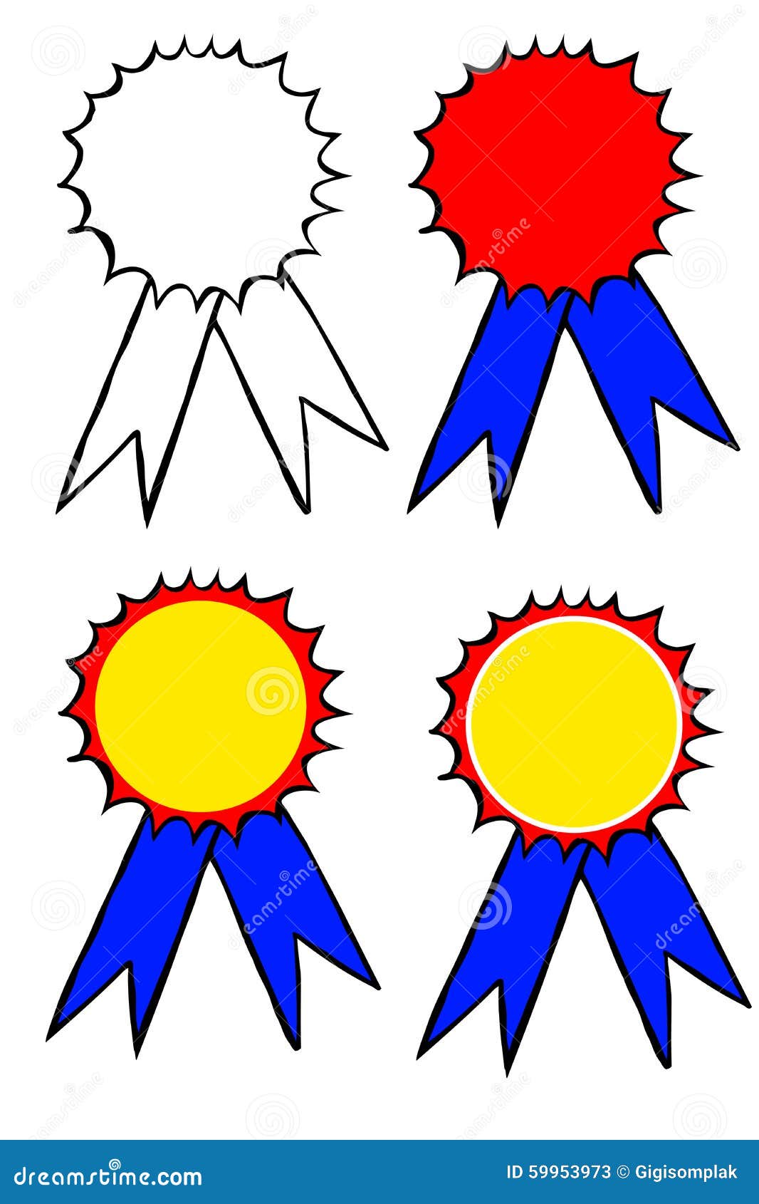 Set of Hand Draw Sketch Badges Stock Vector - Illustration of champ ...