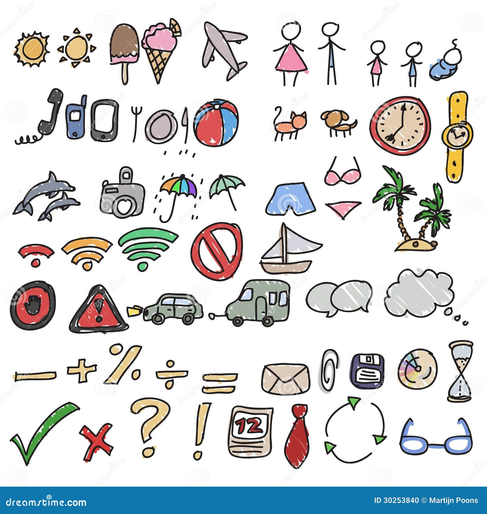 Set of icons stock vector. Illustration of navigation - 30253840