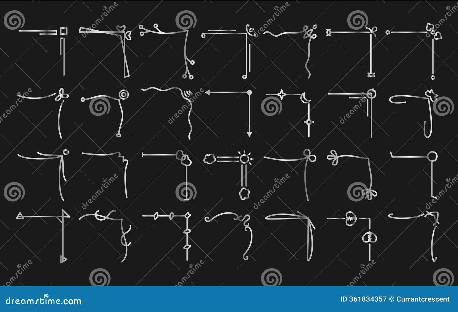 Thin Silver Line Flag Royalty-Free Stock Photo | CartoonDealer.com ...