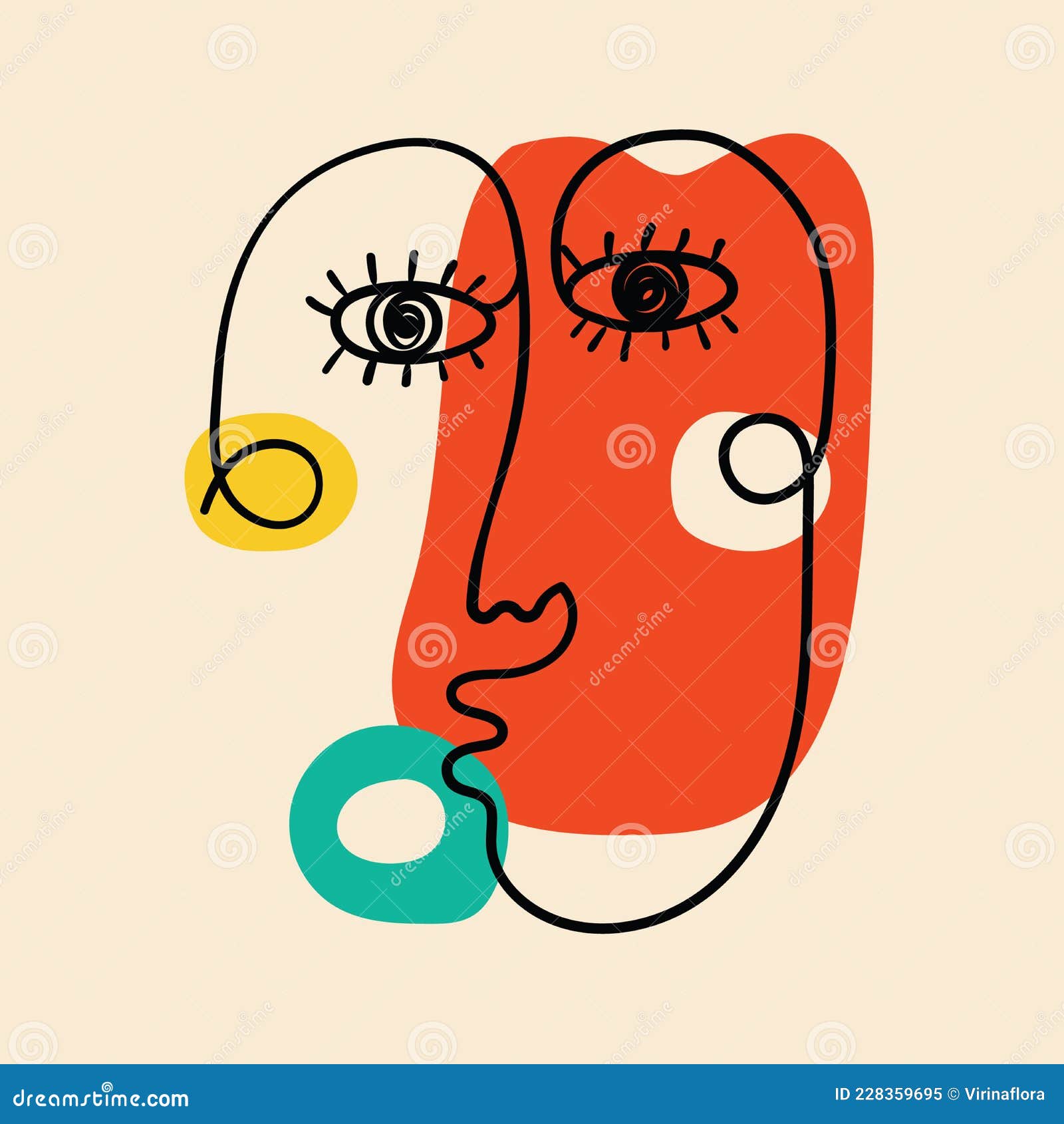 Set of Hand Drawn Face, Shapes and Doodle Objects. Abstract ...