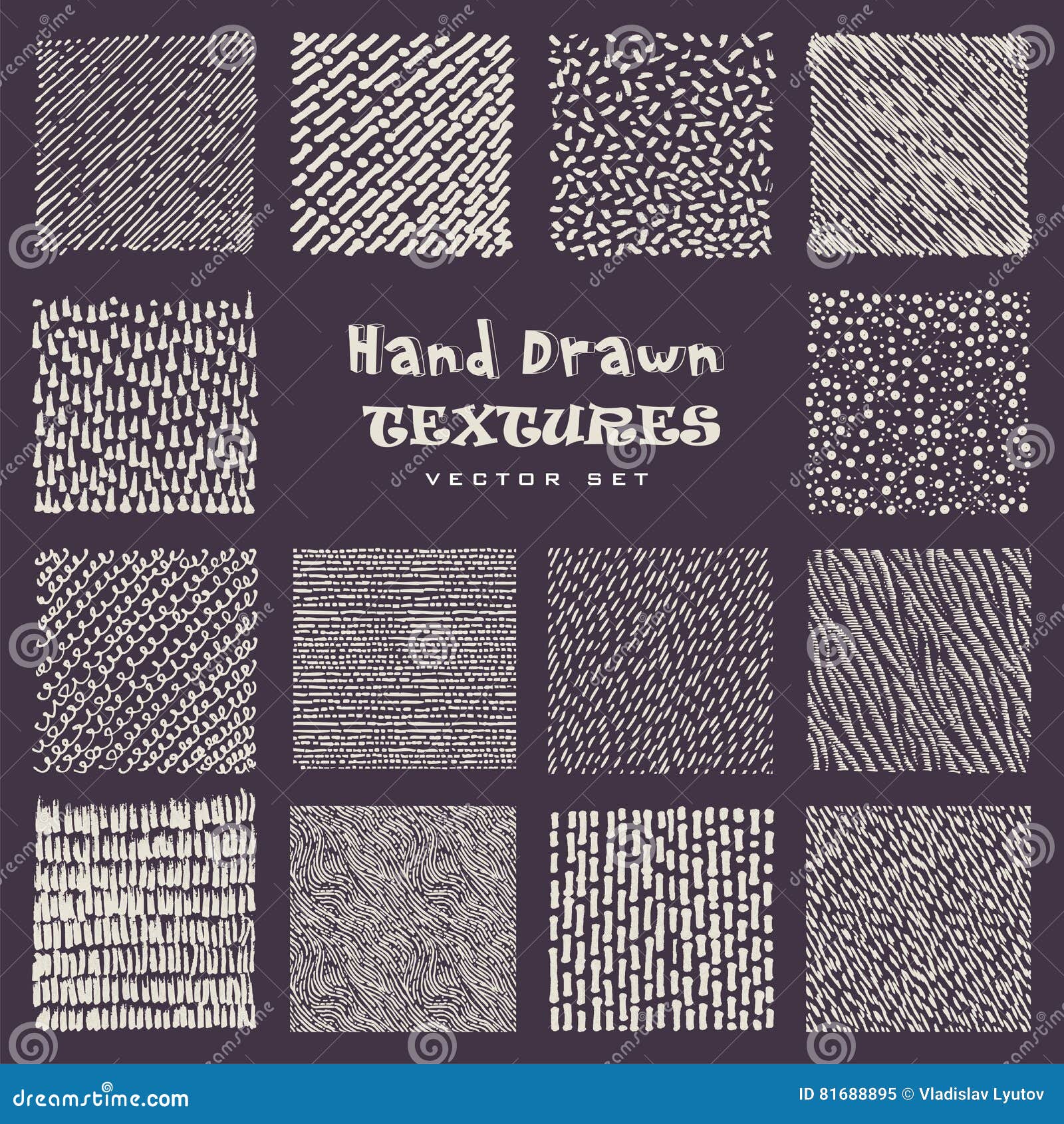 Set of Hand Drawn Marker and Ink Patterns Stock Vector - Illustration ...