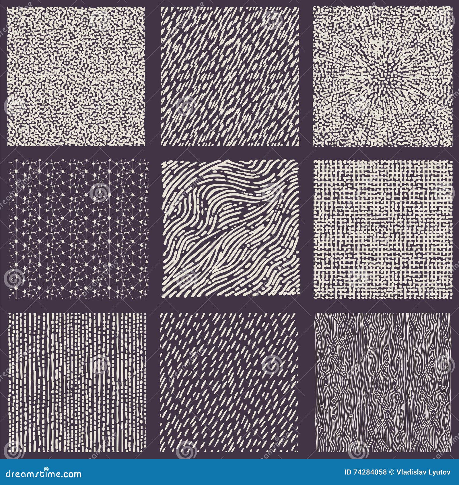 Set of Hand Drawn Marker and Ink Patterns Stock Vector - Illustration ...