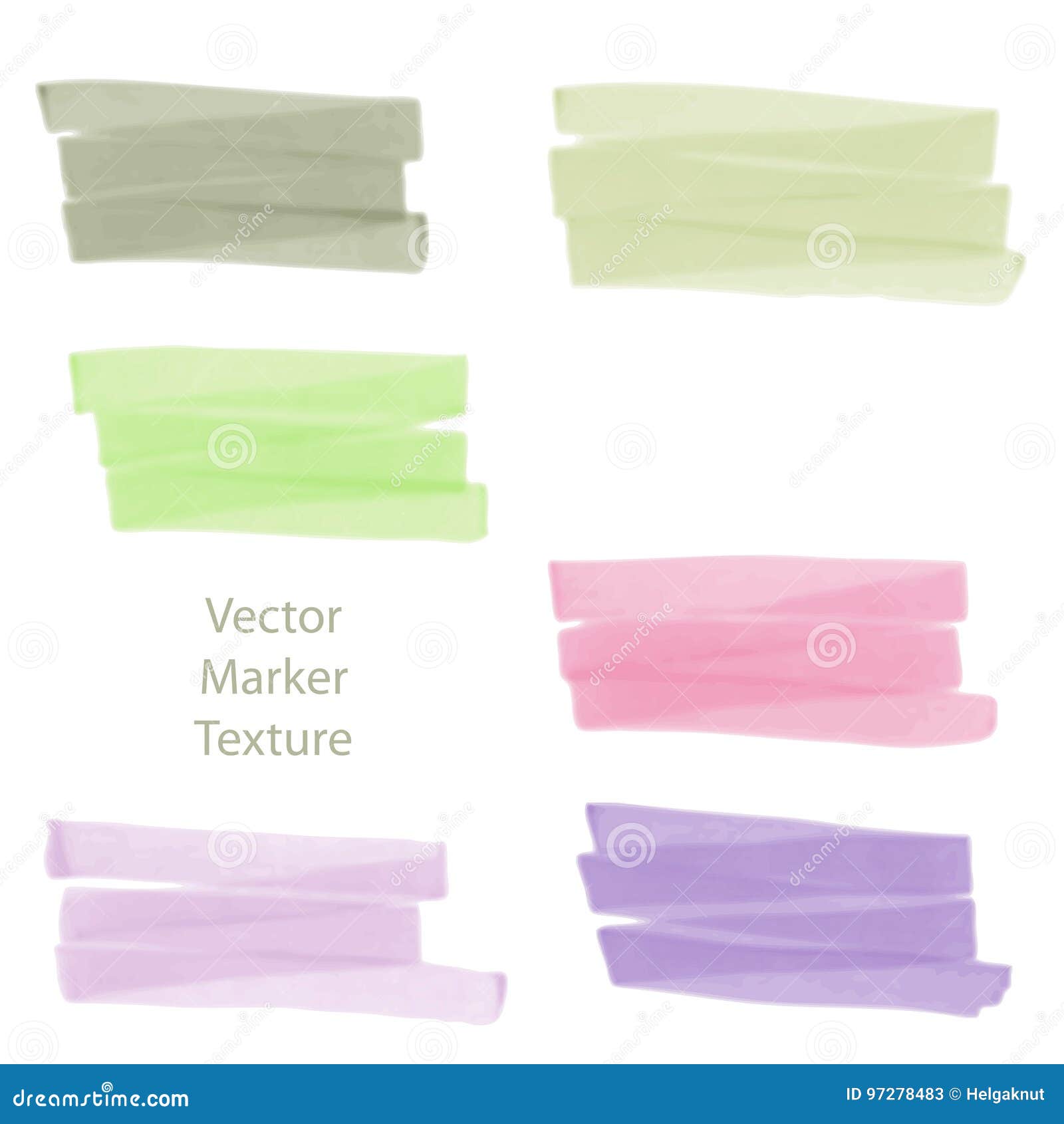 Set of Hand Drawn Marker Texture, Watercolor Effect, Spots for Design ...