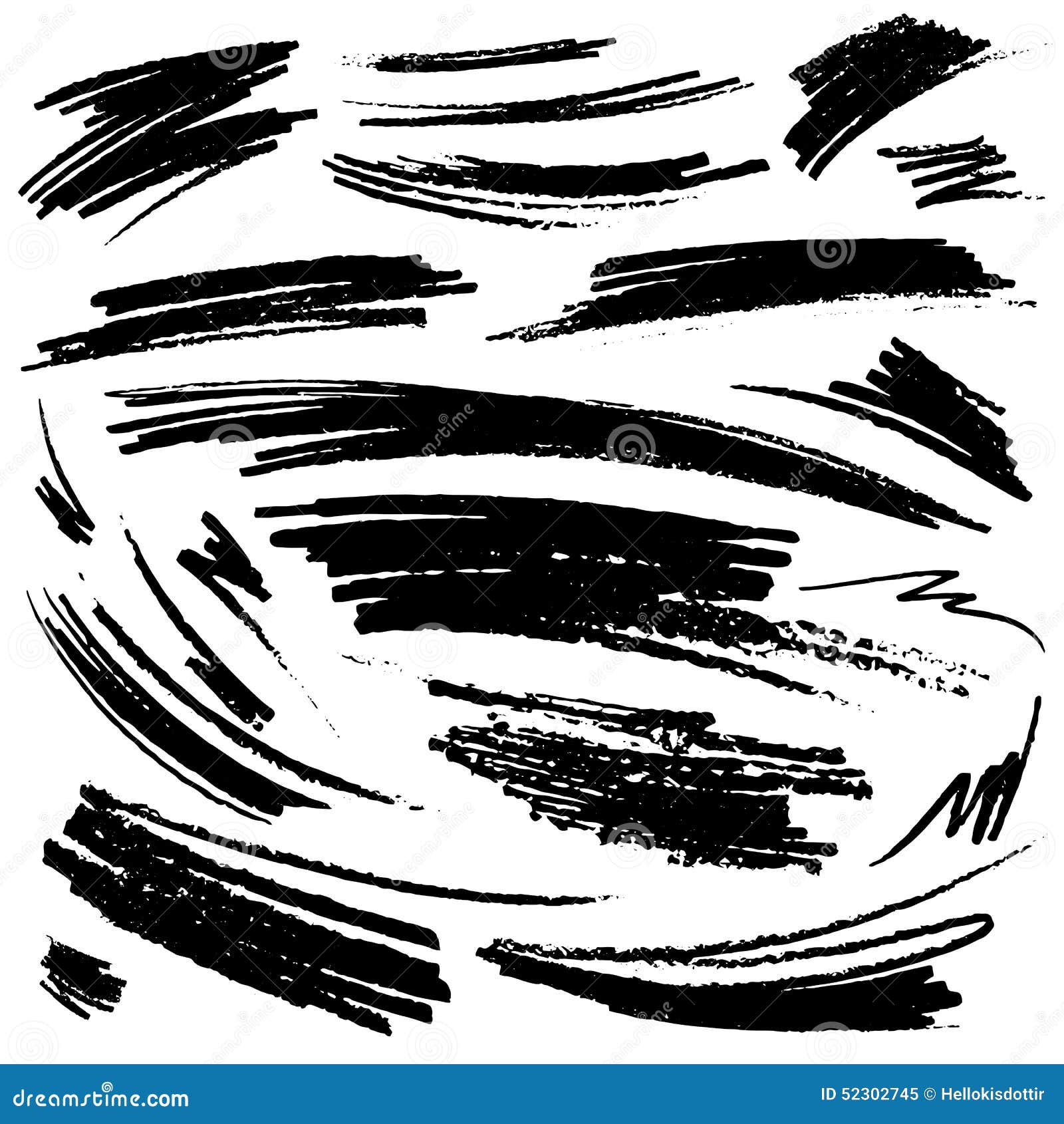 Set of Hand-drawn Pencil Strokes Stock Vector - Illustration of ...