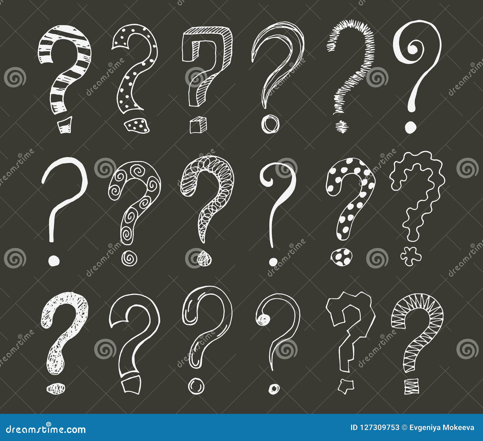 Set of Hand Drawn Question Marks. Stock Illustration - Illustration of ... Set of Hand Drawn Question Marks. Stock Illustration - Illustration of ...