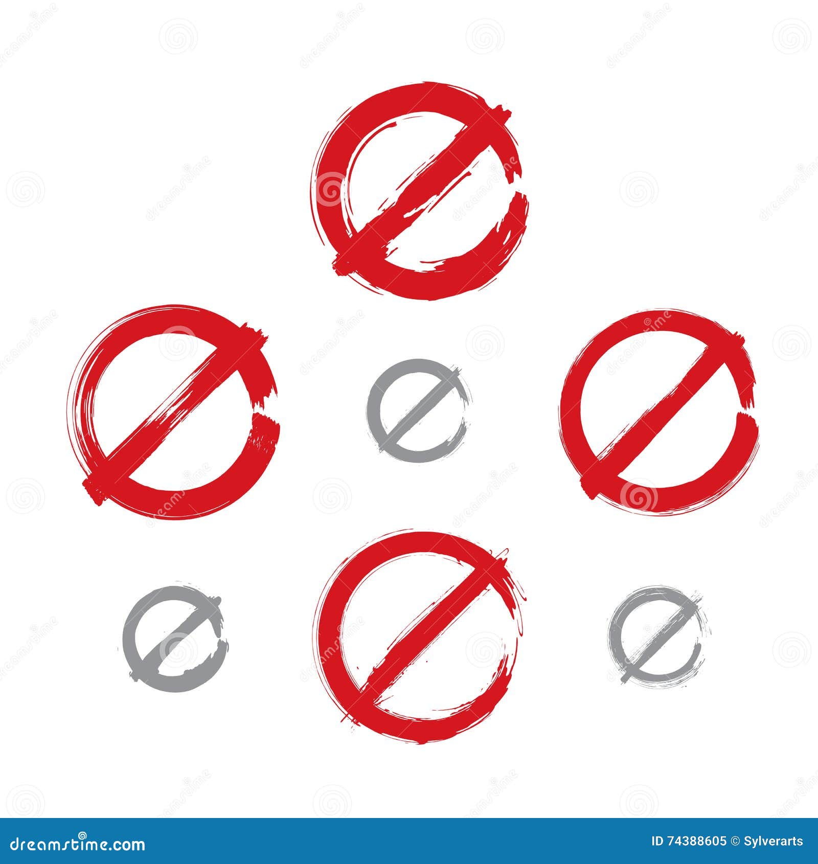 Set Of Prohibition Icons Or Warning Signs On Red Button, Signs And ... Set Of Prohibition Icons Or Warning Signs On Red Button, Signs And ...