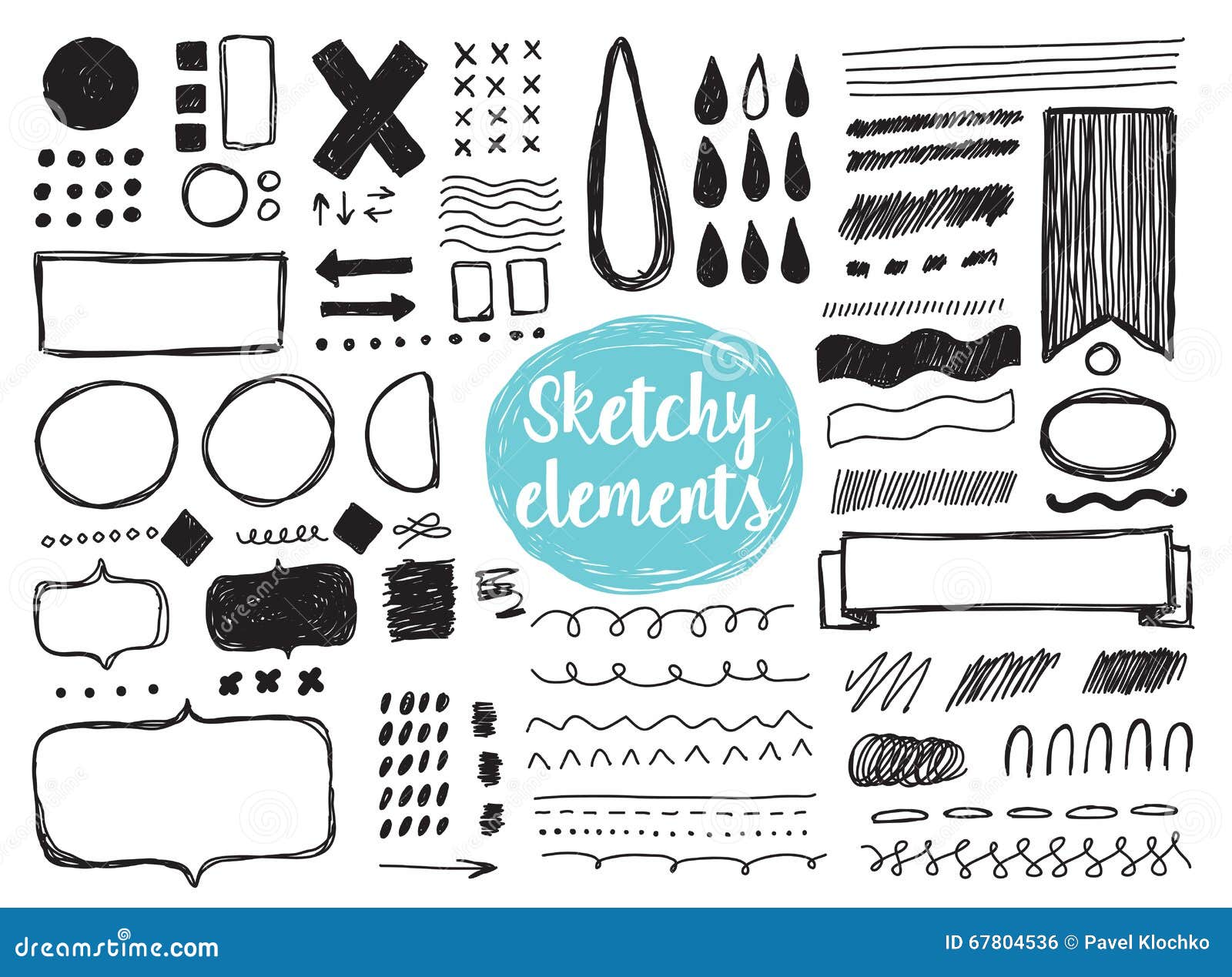 Hand Drawn Dash Design Elements Stock Illustrations – 1,029 Hand Drawn ...