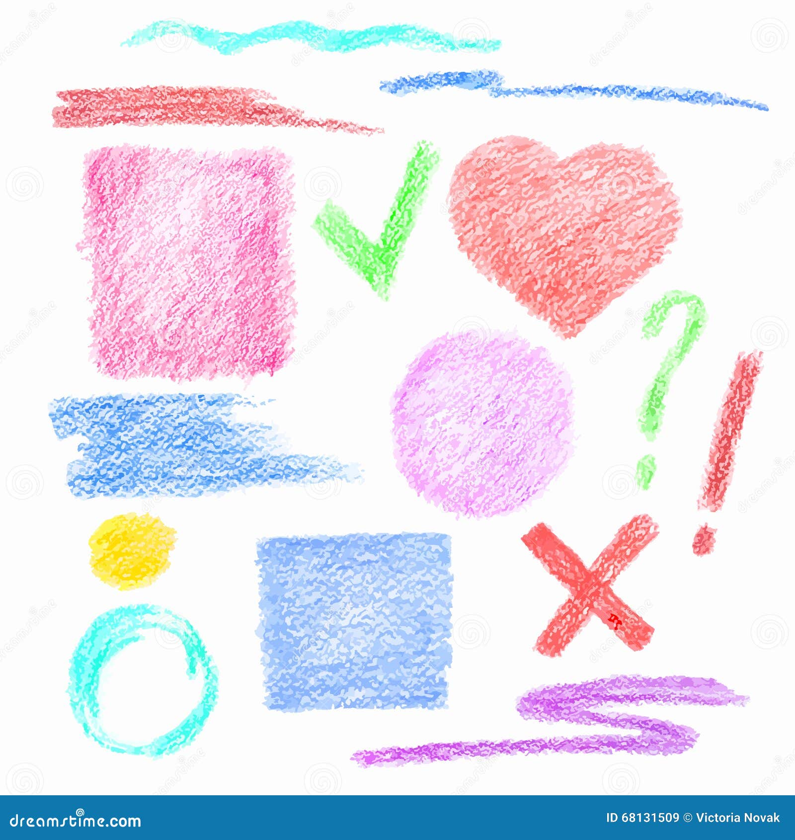 Set of Hand Drawn Text Correction and Highlighting Elements. Stock ...