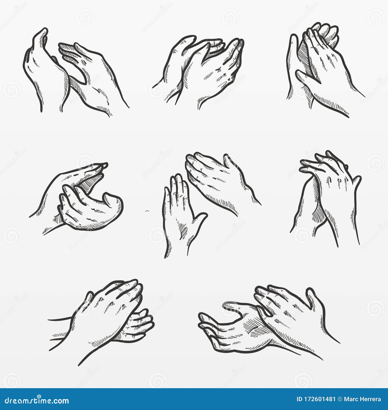 Set of hand drawn vector stock vector. Illustration of brown - 172601481