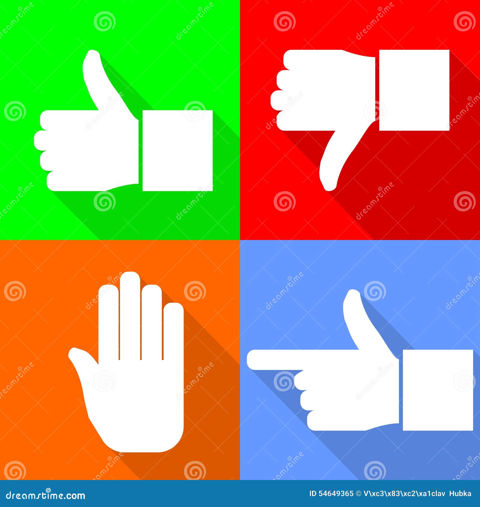 Set of hand icons stock vector. Illustration of success - 54649365