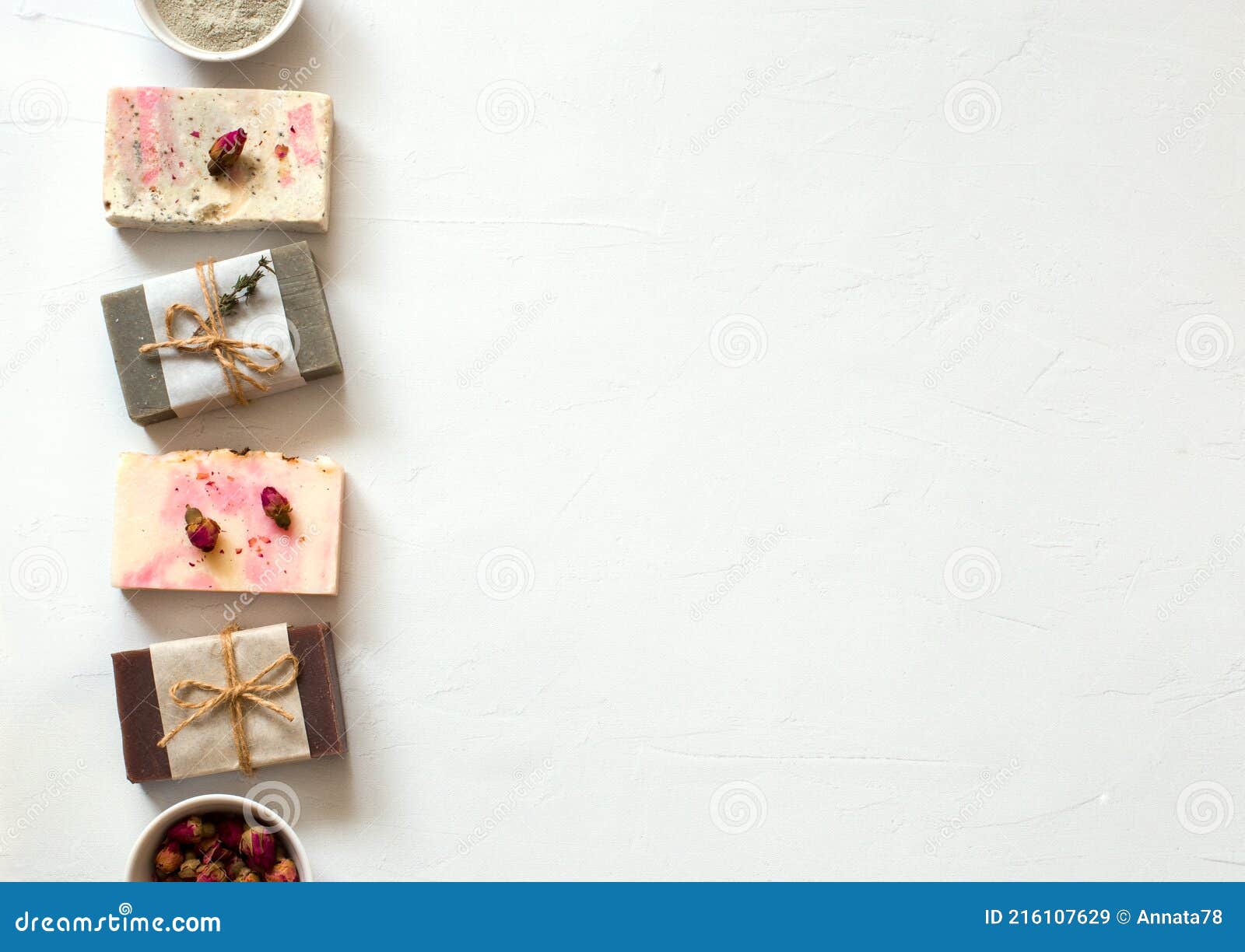 Bars Of Soap On A Shop Window. Ylang-ylang Soap With Natural Cedar Oil ...