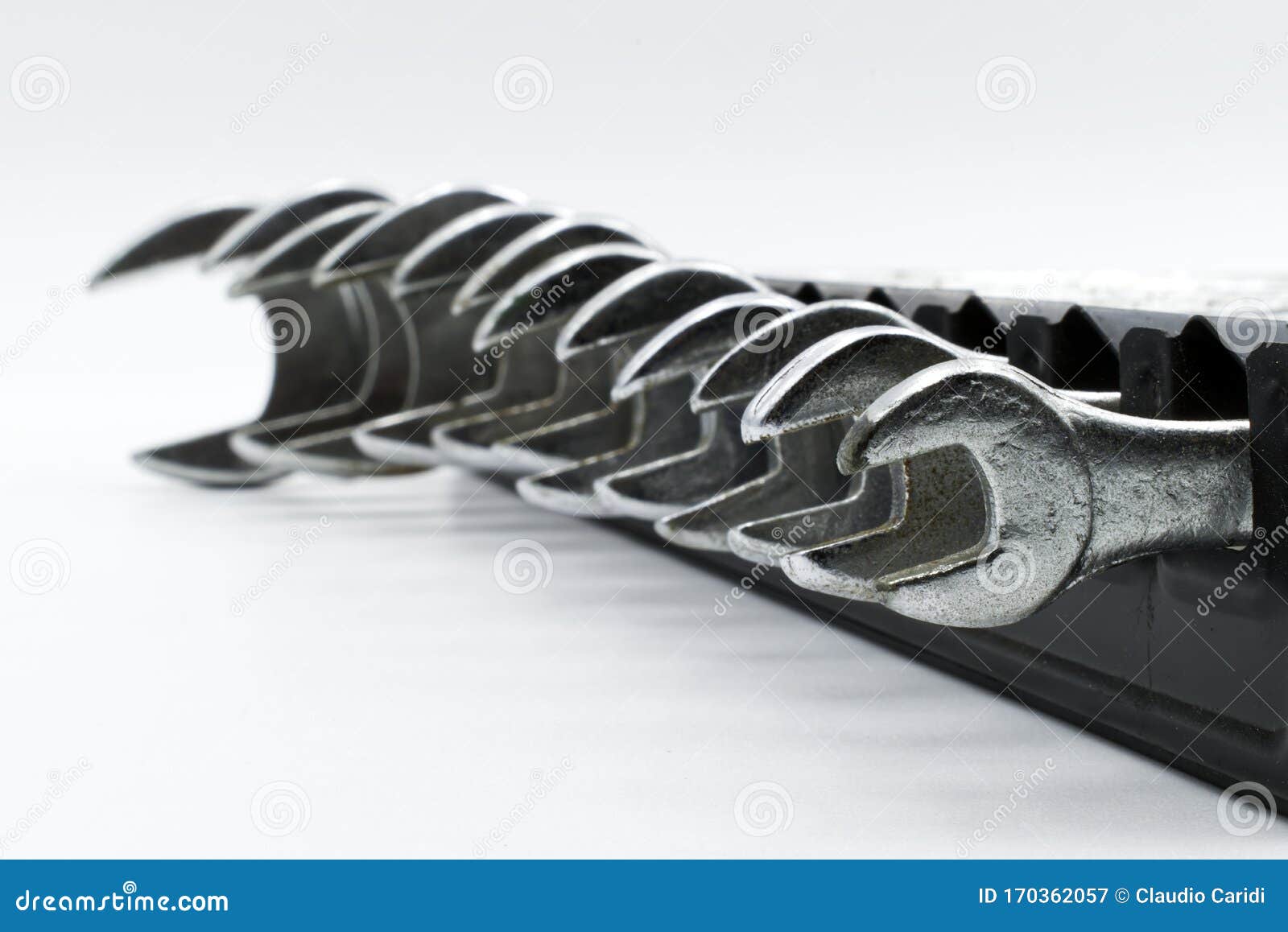 A Set of Hand Spanner Tools Isolated on White Stock Image - Image of ...
