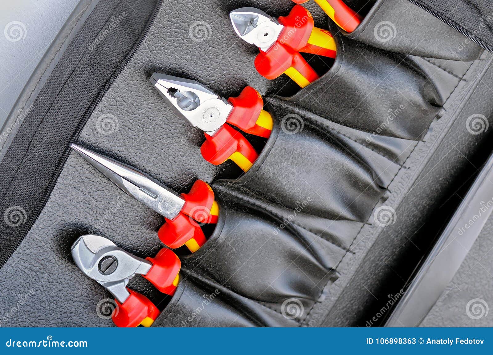 Set of a Hand Tool in a Cover Stock Image - Image of construction ...