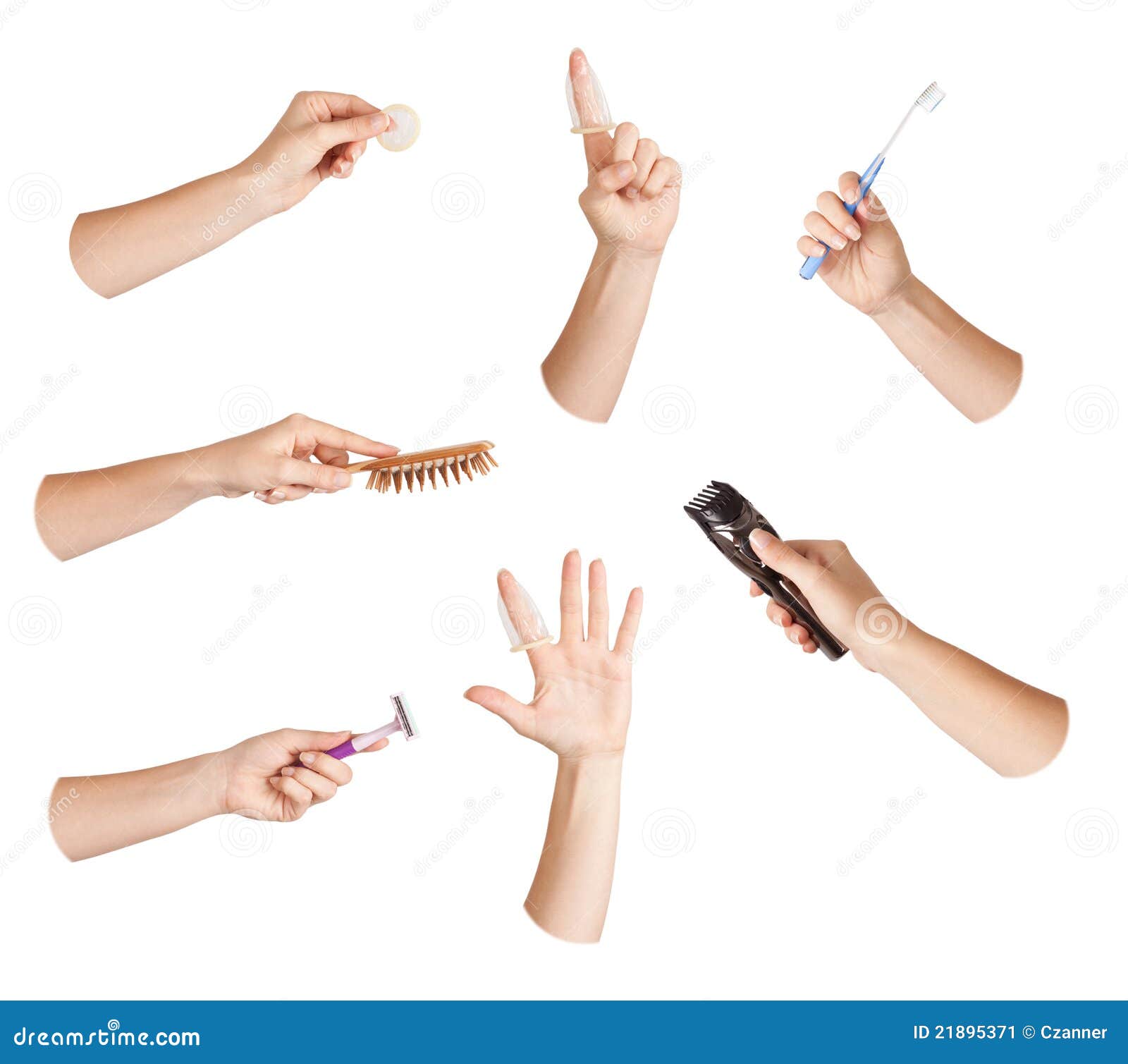 Set of Hand with Tool - Hygiene Stock Image - Image of healthy ...