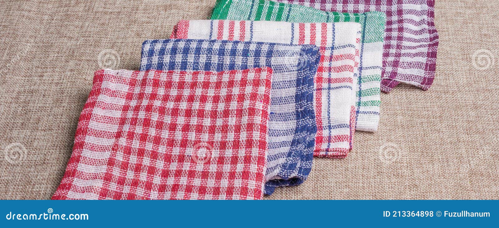 Set of Handkerchiefs on a Cloth Background Stock Photo - Image of ...