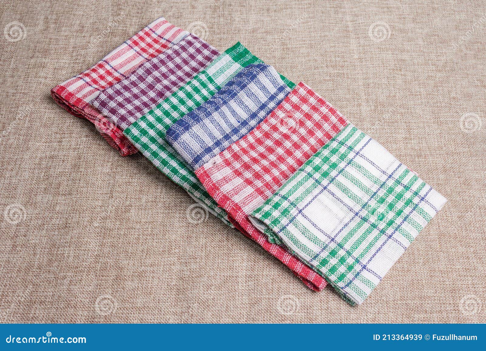Set of Handkerchiefs on a Cloth Background Stock Image - Image of ...