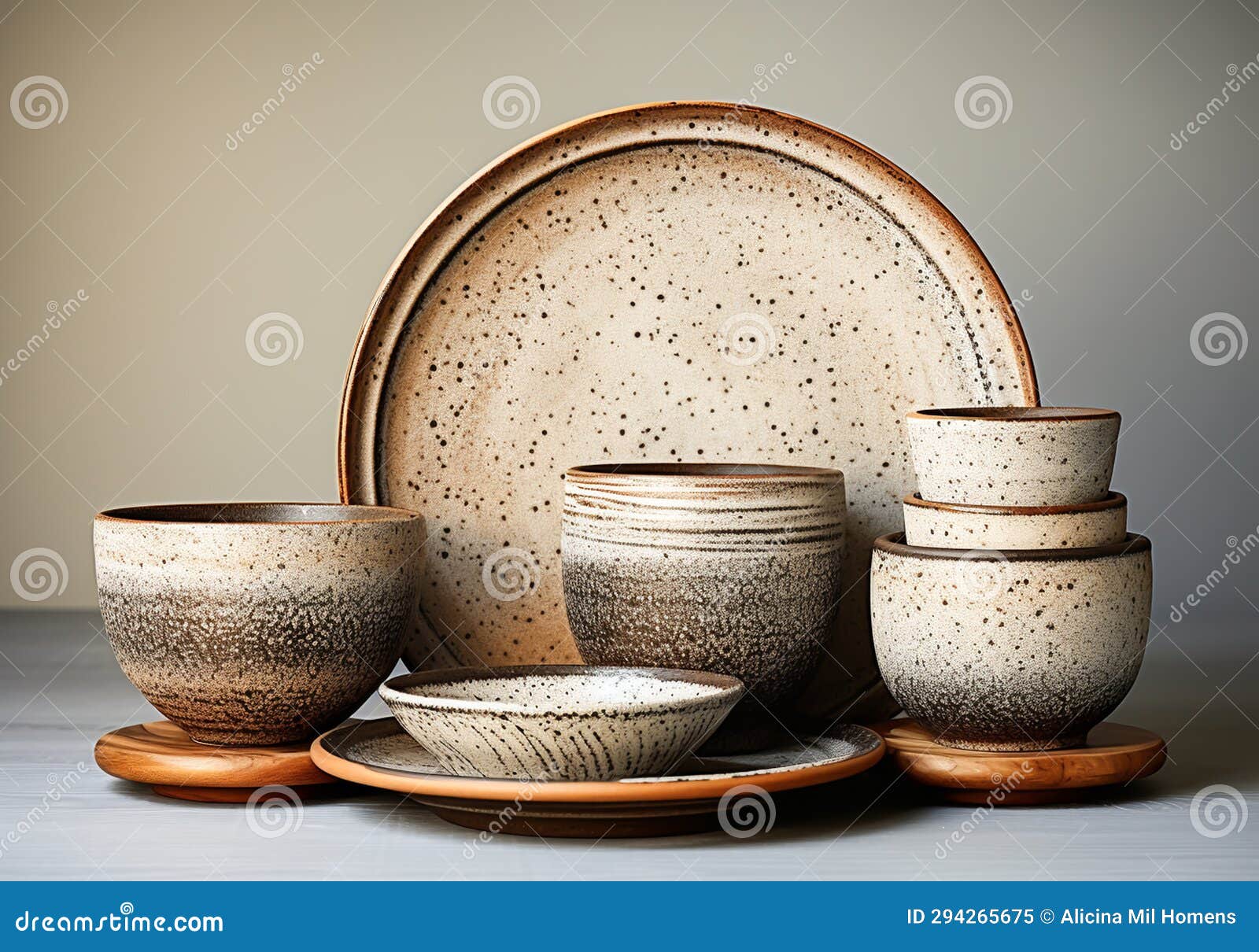 Set of Handmade Ceramic Pieces. Traditional Crafts. Modern Crafts Stock ...