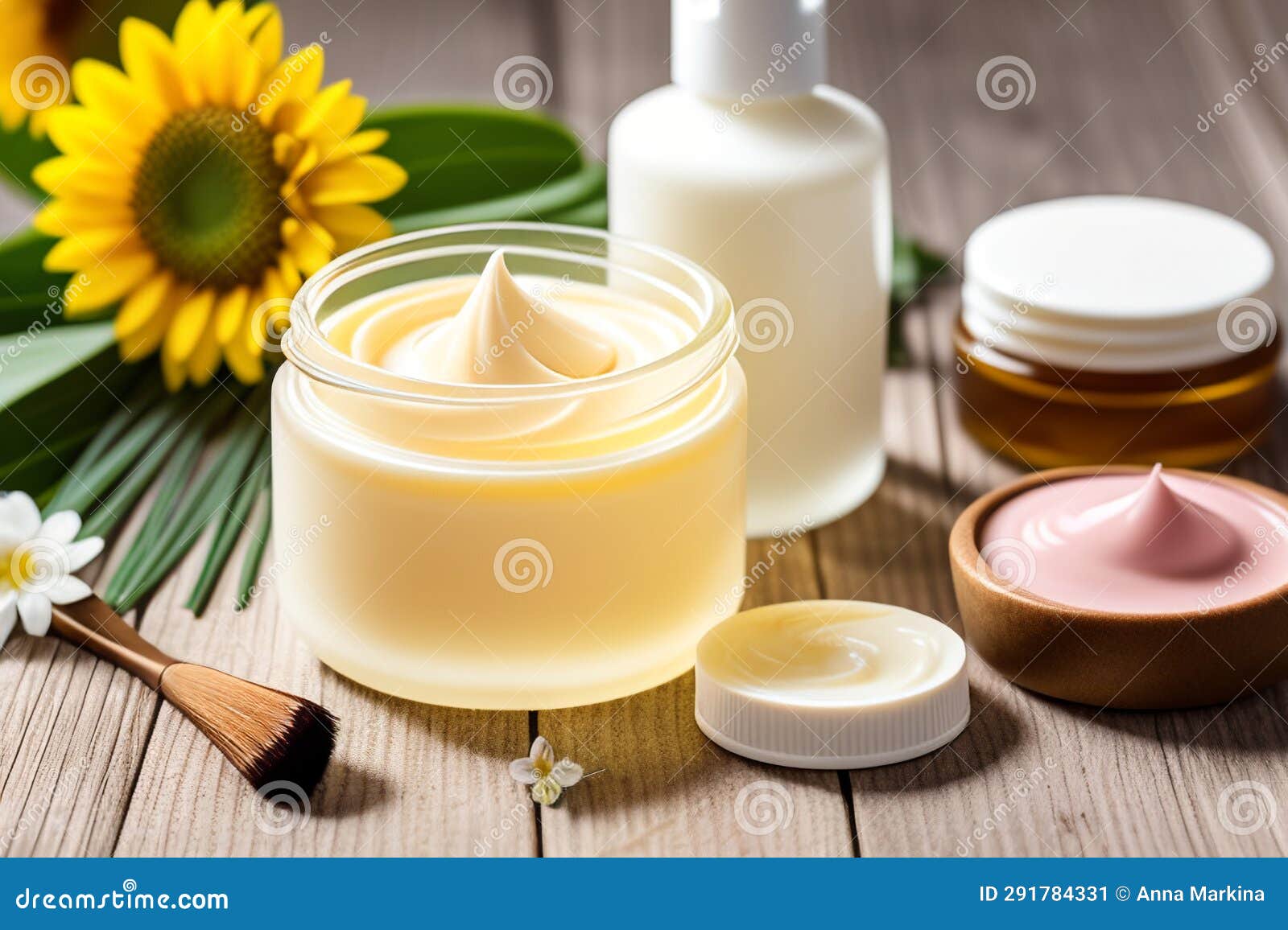 A Set of Handmade Natural Cosmetics. Stock Image - Image of ingredients ...