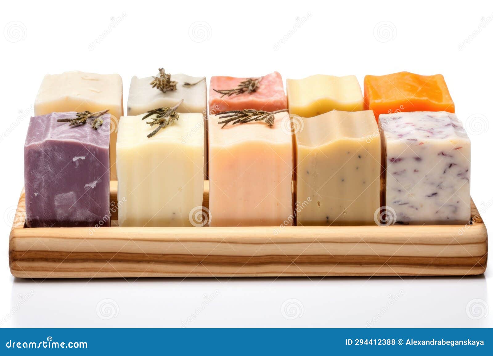 A Set of Handmade Soap Pieces Stock Illustration - Illustration of ...
