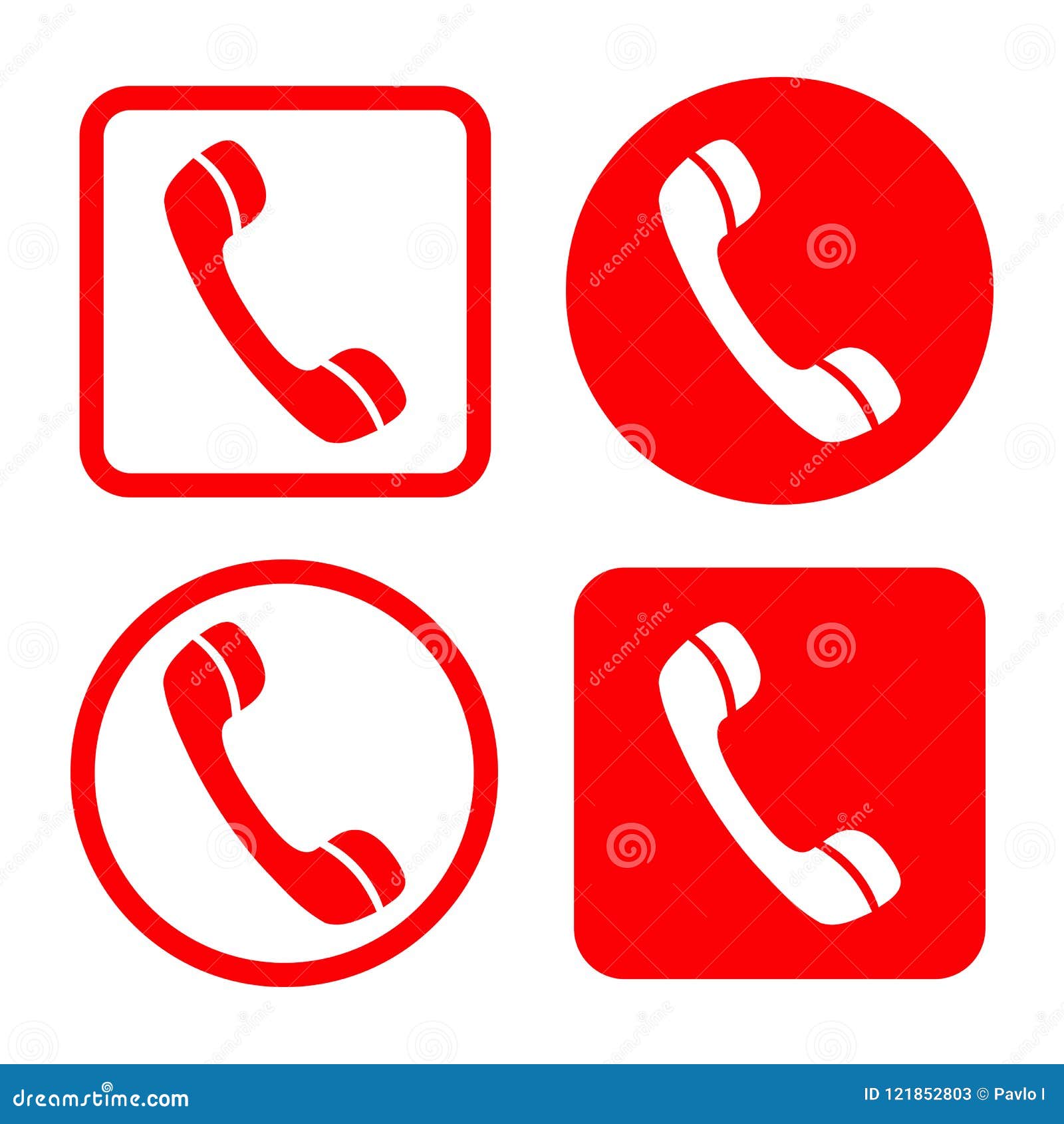 Handset Icons Vector Illustration | CartoonDealer.com #51476498