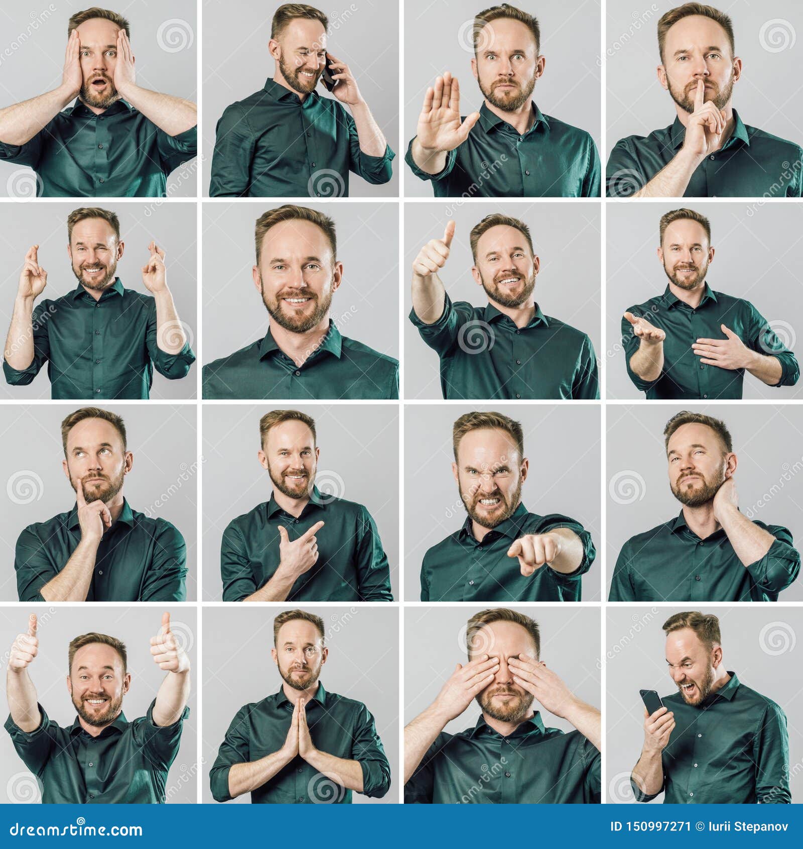 Set Of Handsome Man With Different Emotions And Gestures Stock Image ... Set Of Handsome Man With Different Emotions And Gestures Stock Image ...