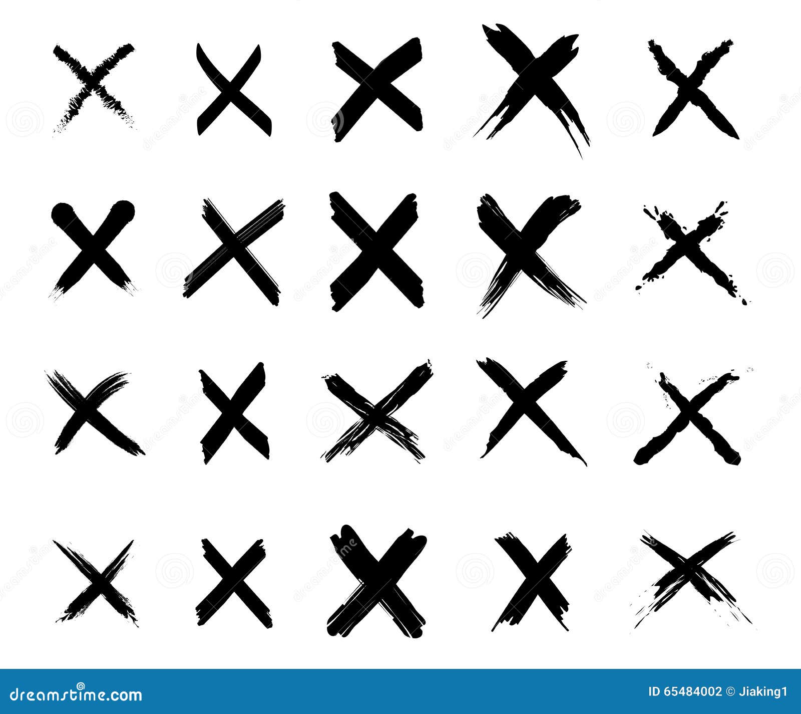 Set of X Handwritten Letter on White Stock Vector - Illustration of ...