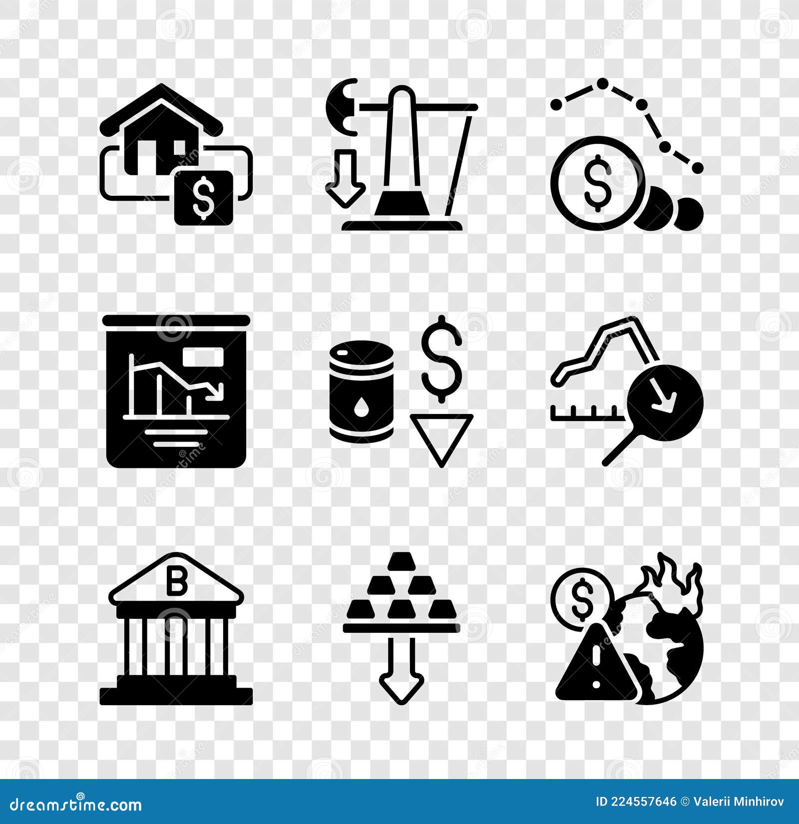 Set Hanging Sign with Sale, Drop Crude Oil Price, Dollar Rate Decrease ...